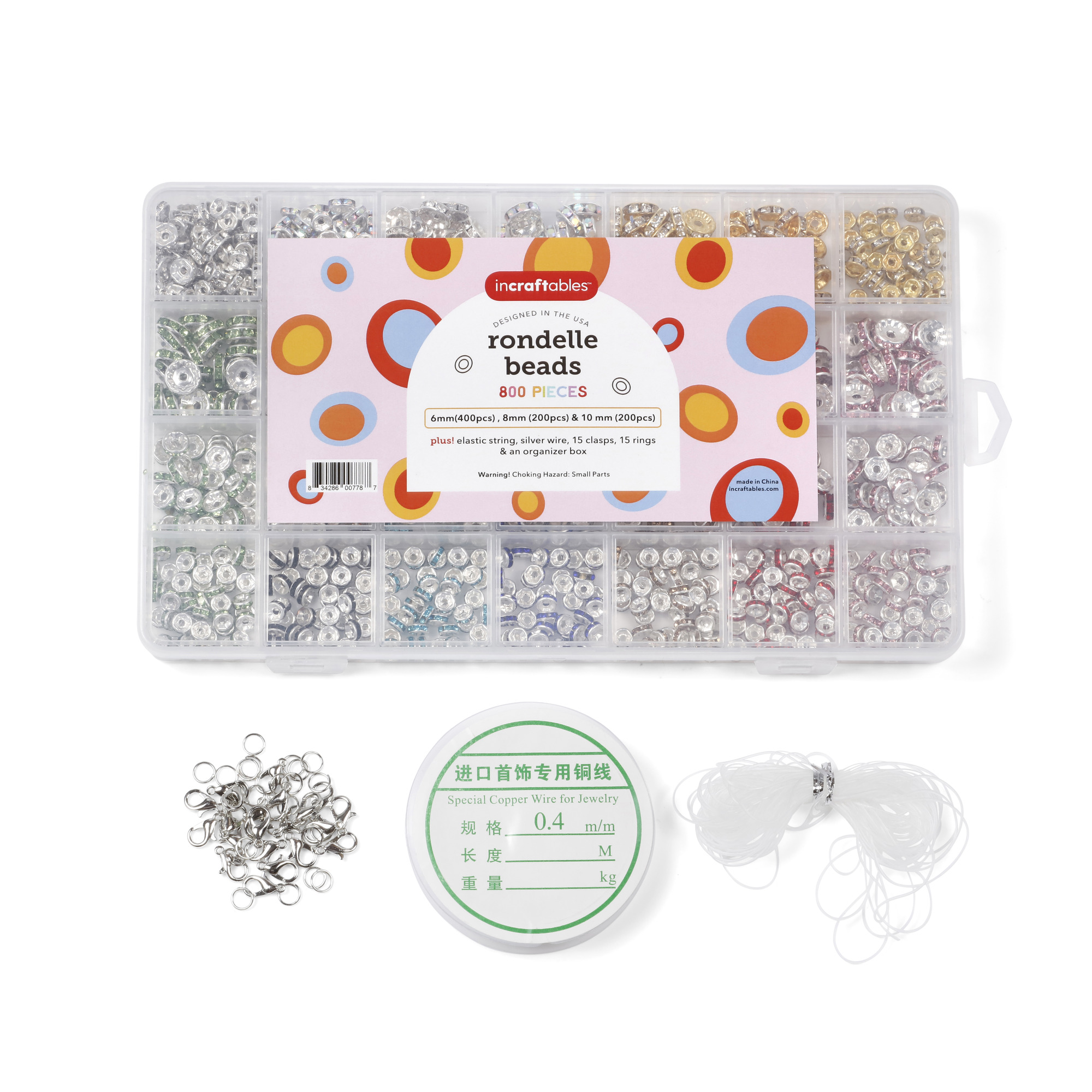 Creativity Street Plastic 3-Sided Tri-Bead Assortment, 0.43 in ...