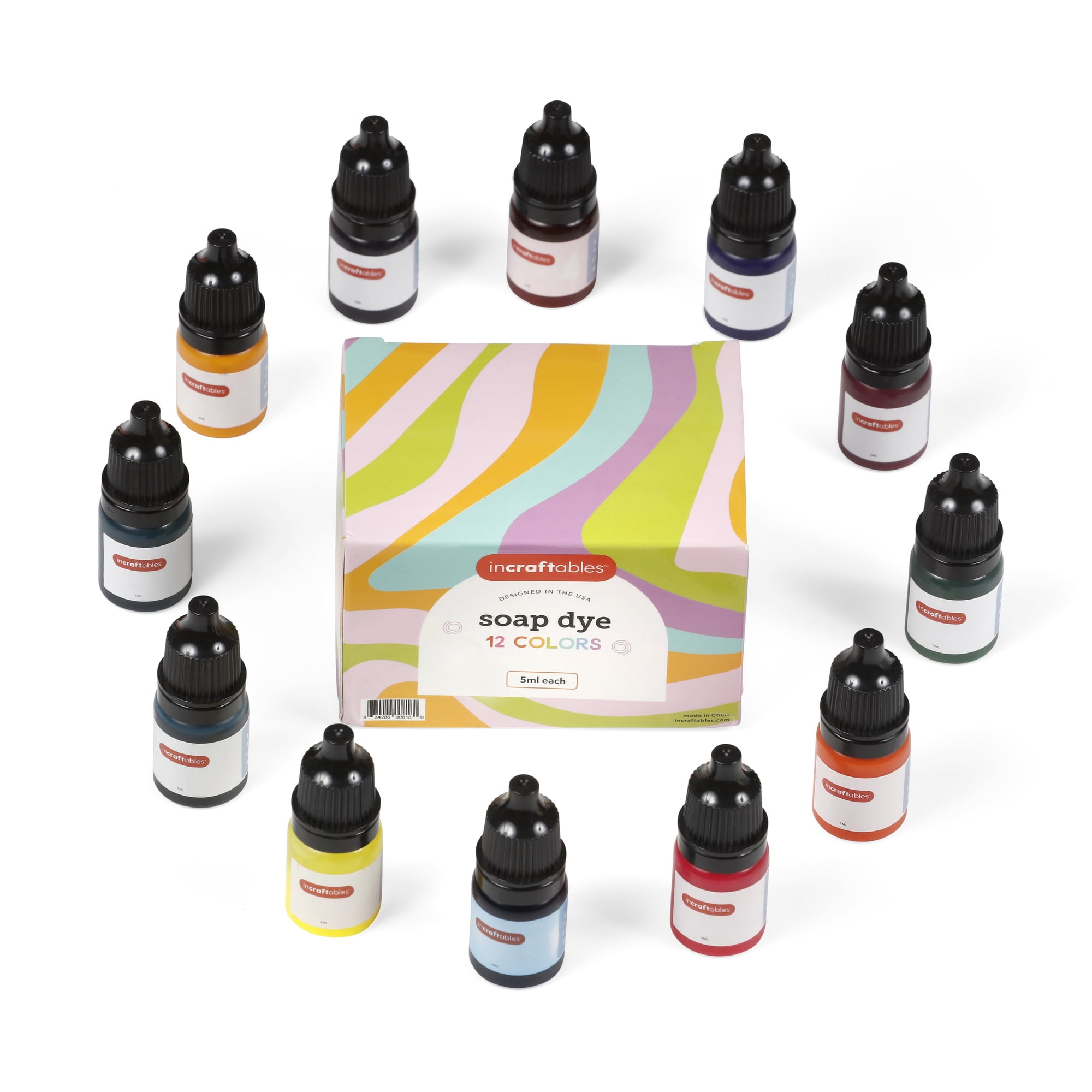 Incraftables Soap Dye for Soap Making (12 Colors). Best Slime Coloring ...