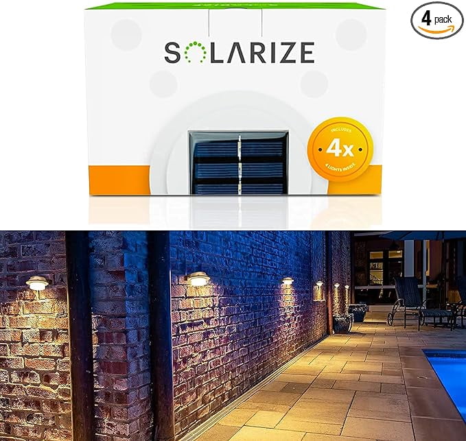 Incredalight - Solarize Waterproof Outdoor Solar Gutter Lights (4 ...