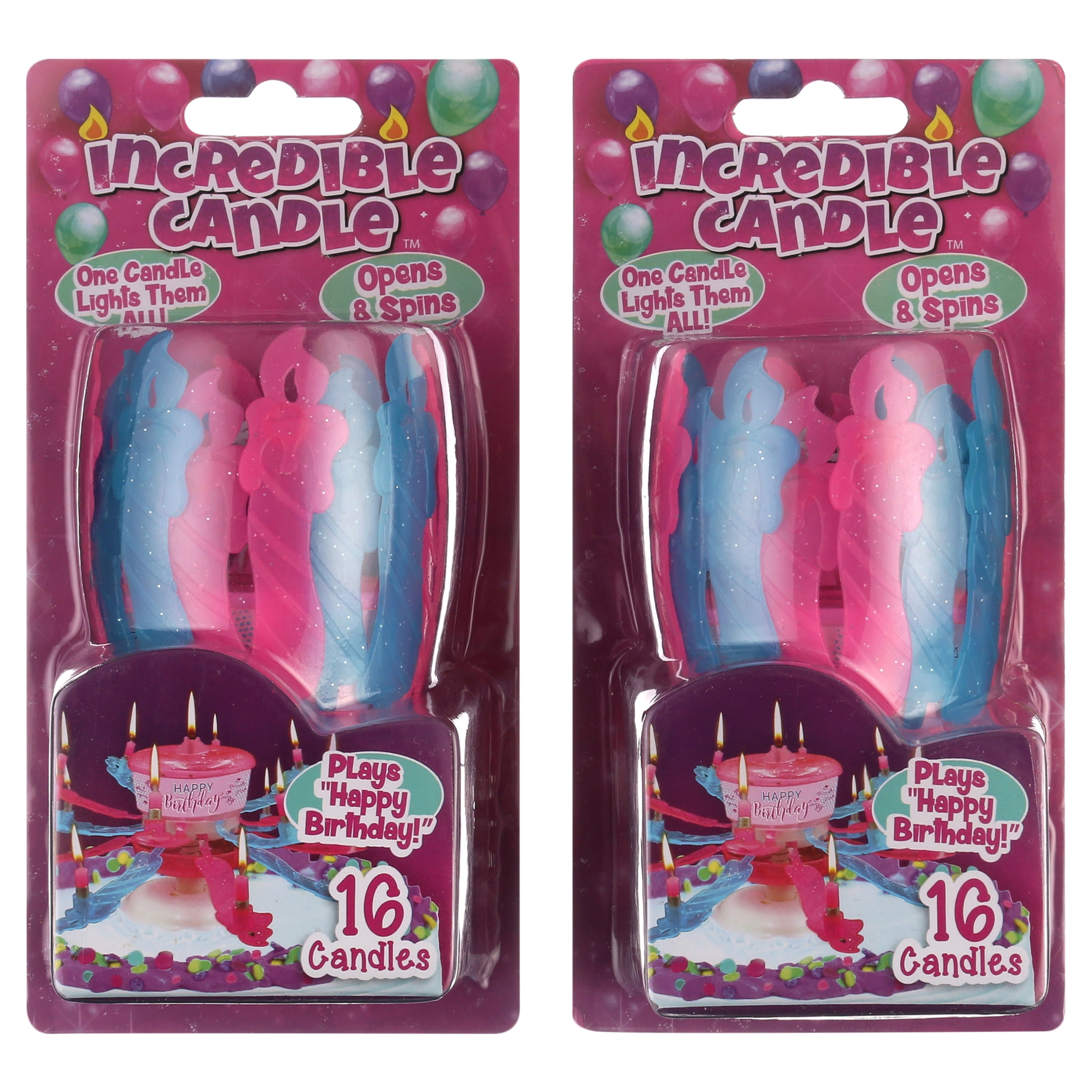 Incredible Candle PNKTL 2PK - Walmart.com