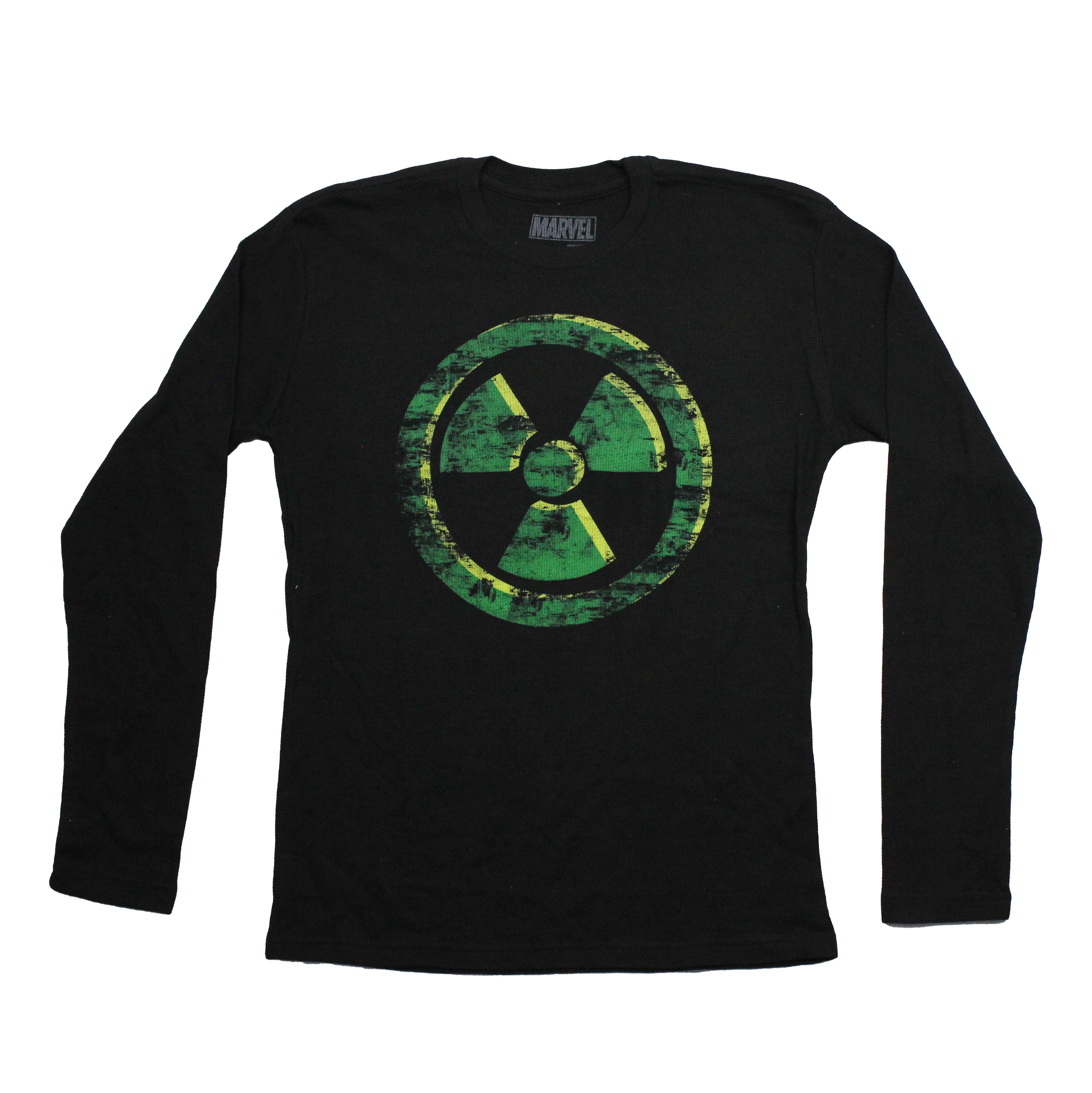 Hulk Mens Long Sleeve Thermal Shirt - Radioactive Symbol Gamma Image ...