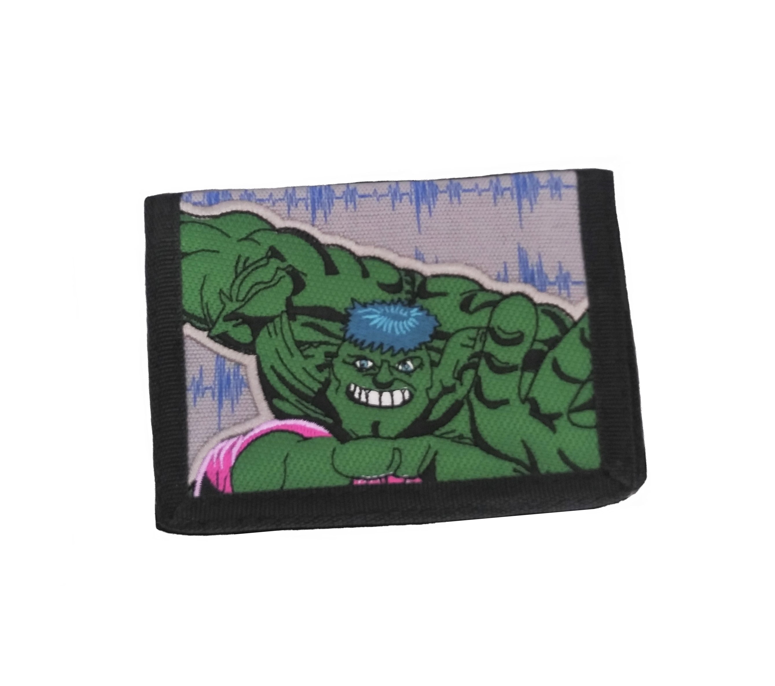 Marvel's Incredible Hulk Trifold Wallet with Velcro Closure and ...