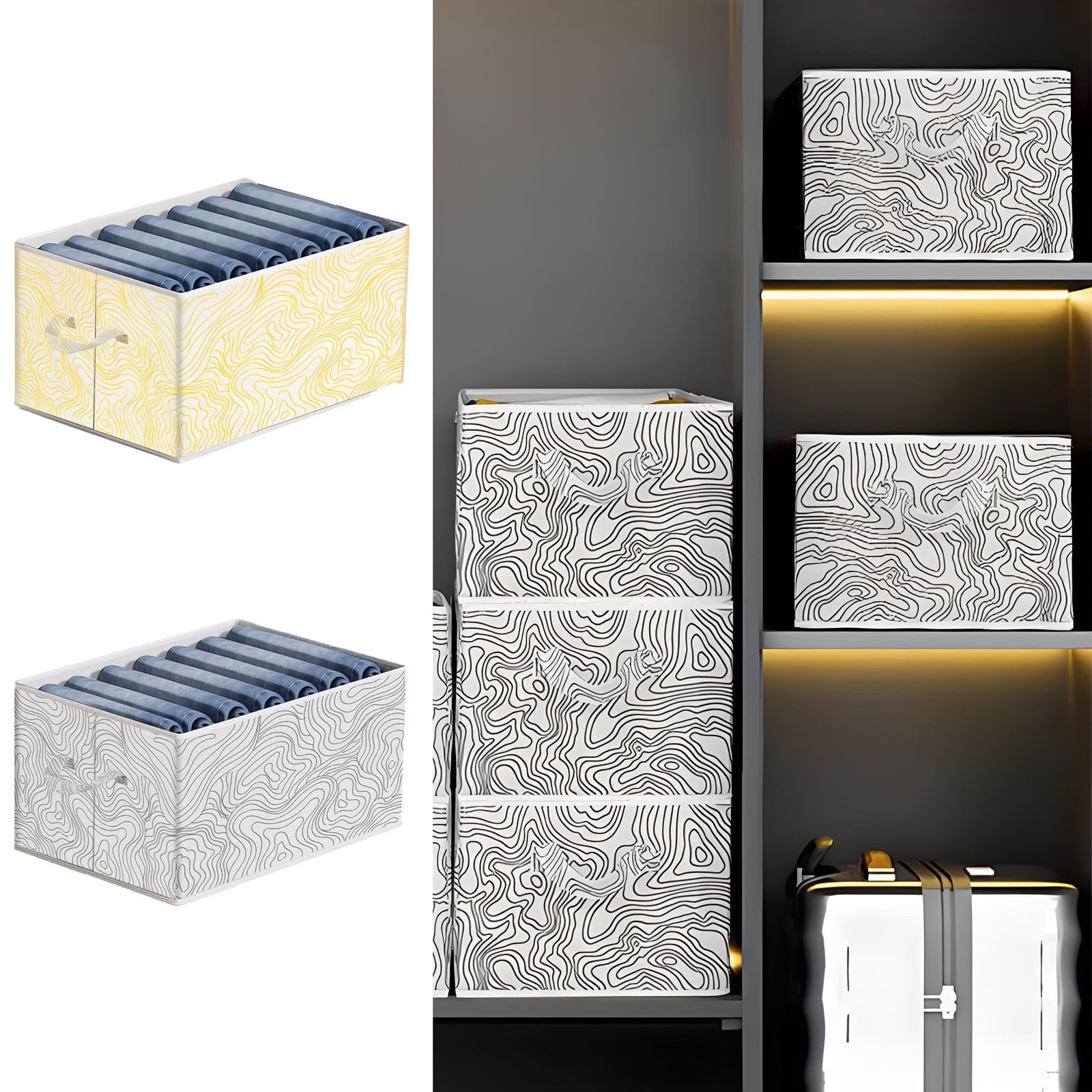 Incredible Savings,Drawer Clothes Storage Box – Portable Underwear ...