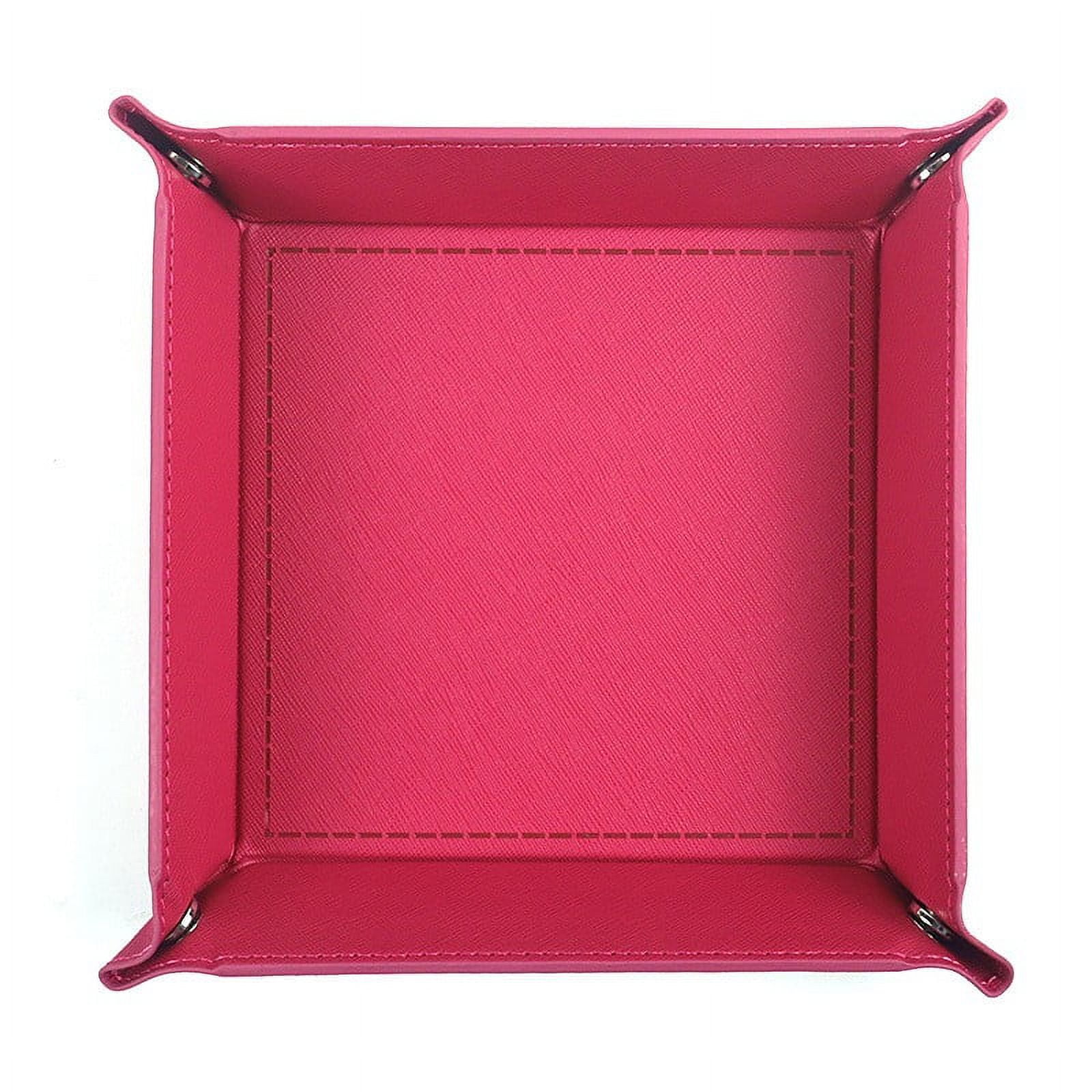 Incredible Savings, Four-Corner Folding Leather Dice Tray,Portable Game ...