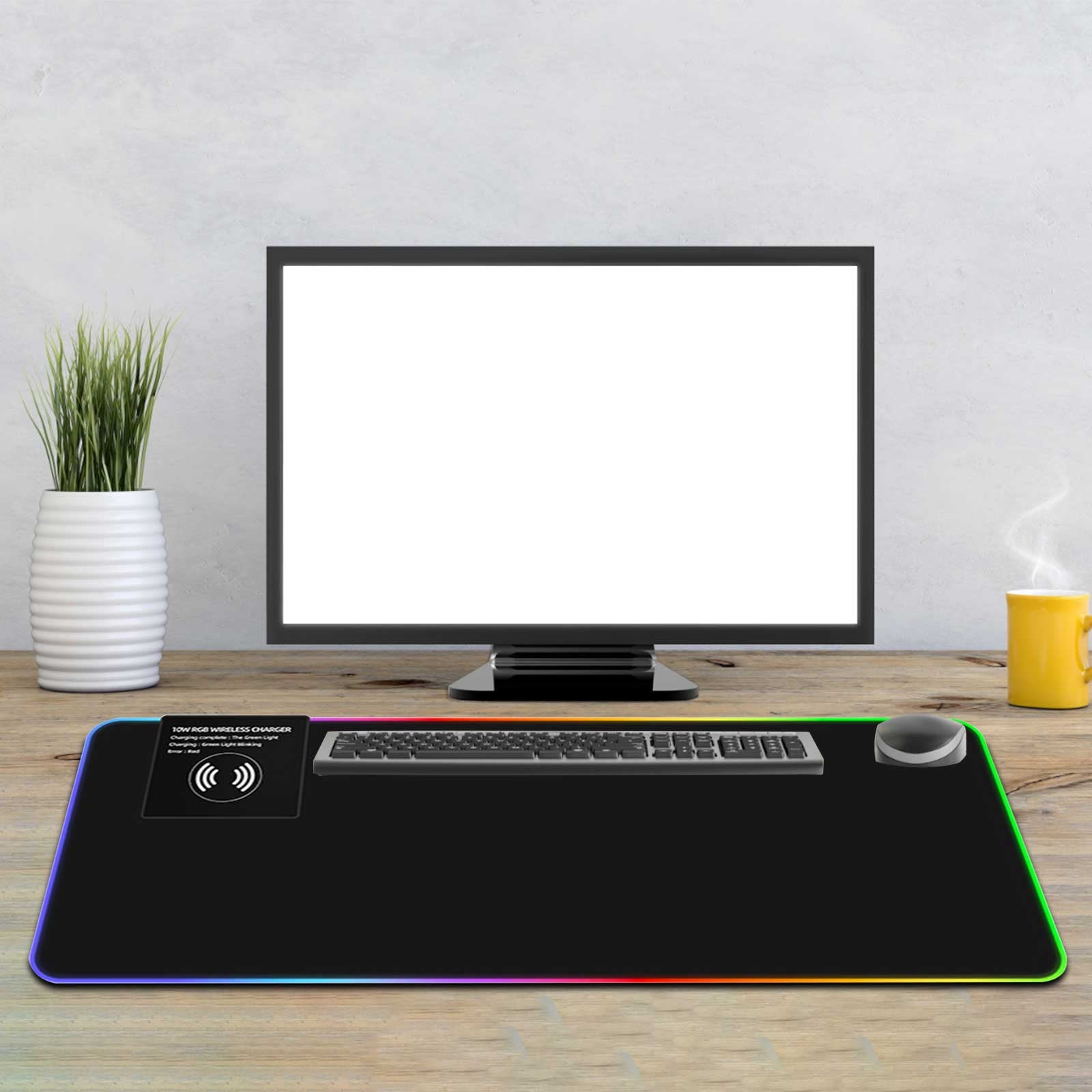 Incredible Savings, Large Gaming Keyboard, Wireless Mouse Pad, RGB ...