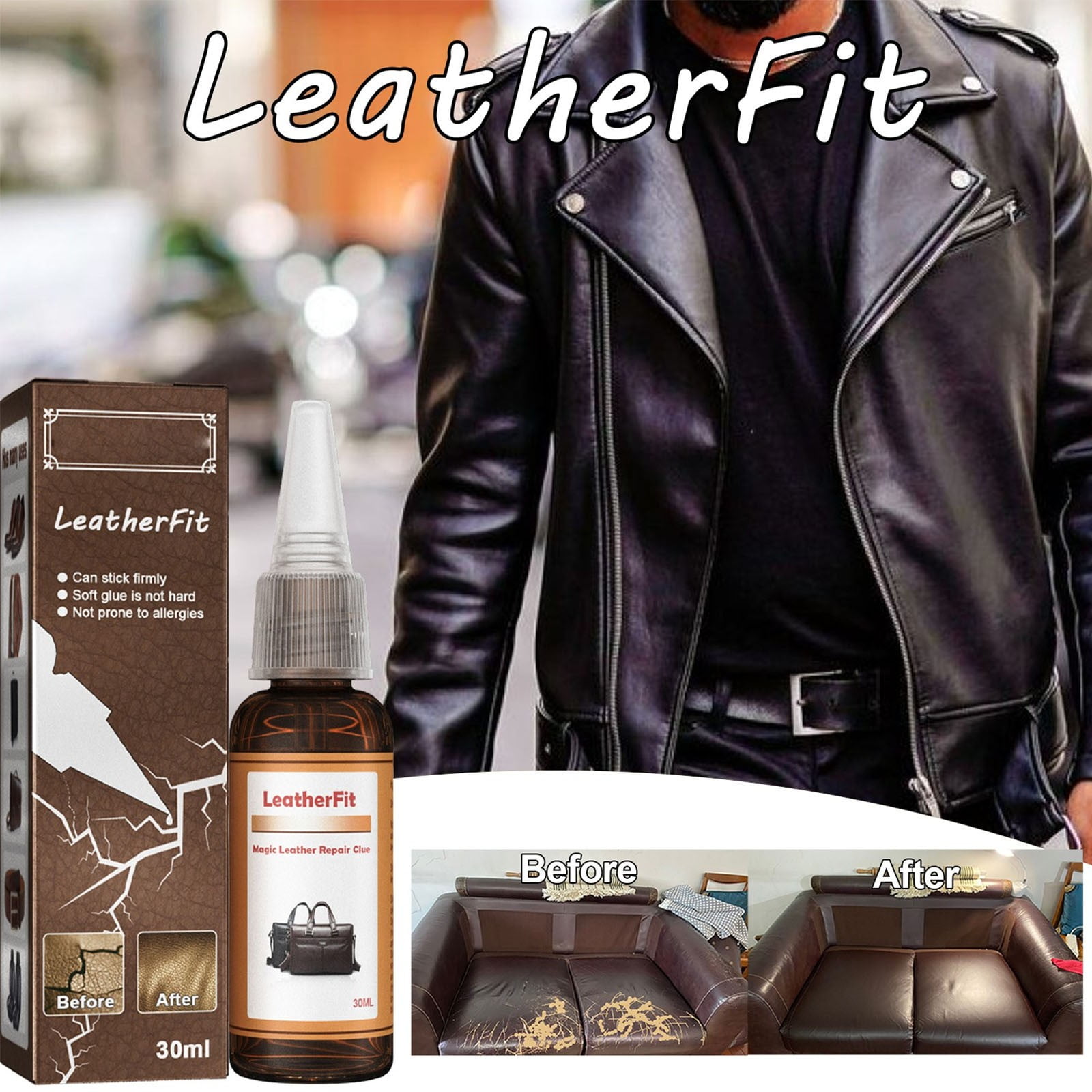 Incredible Savings, Leather Repair Adhesive, Heavy Duty Textile Hemming ...