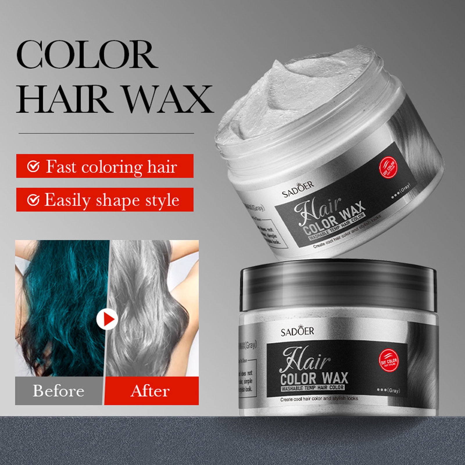Incredible Savings, Natural Hair ClayMatte Styling Wax for Volume ...