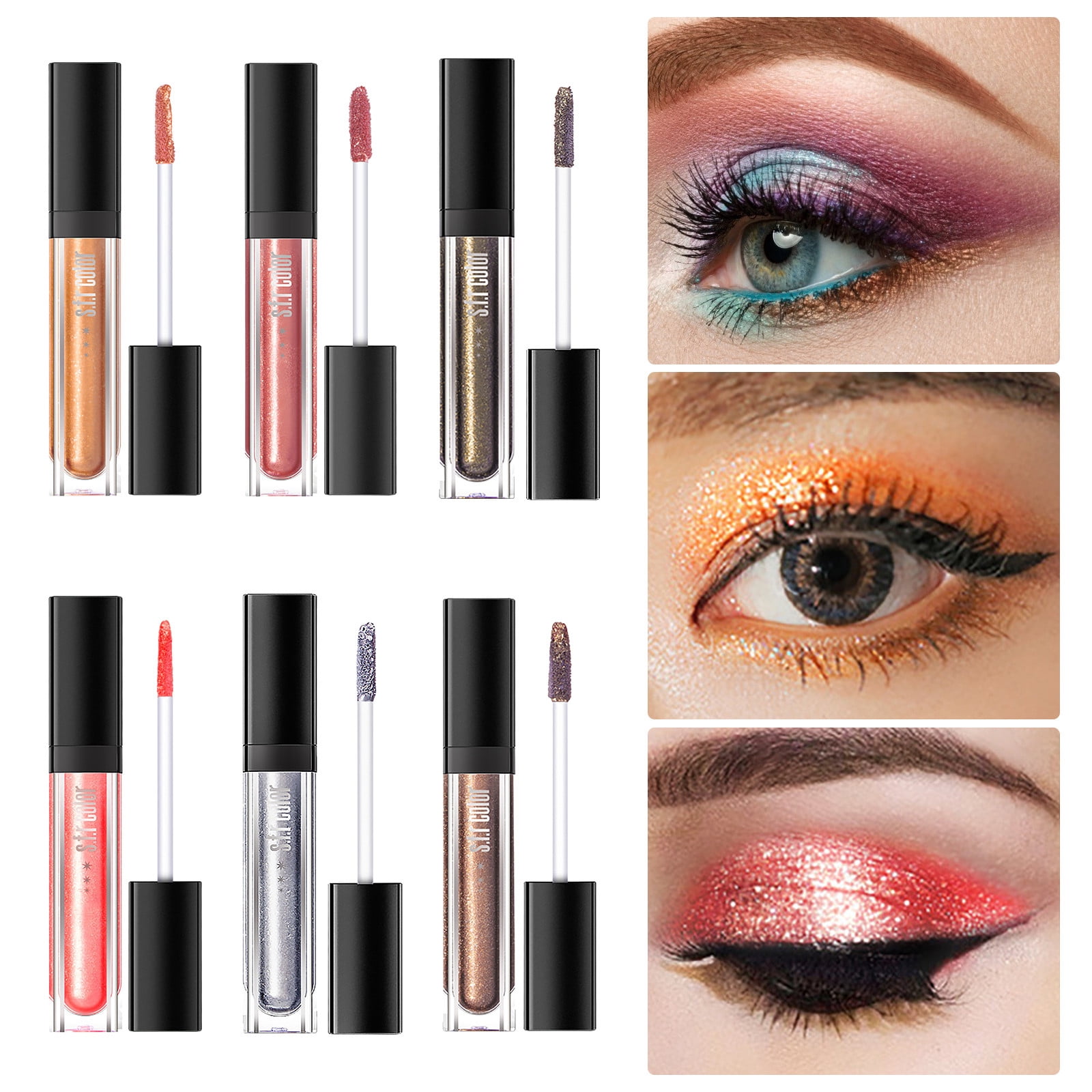 Incredible Savings,Pearlescent Liquid Eyeshadow, Shiny & High Gloss for ...
