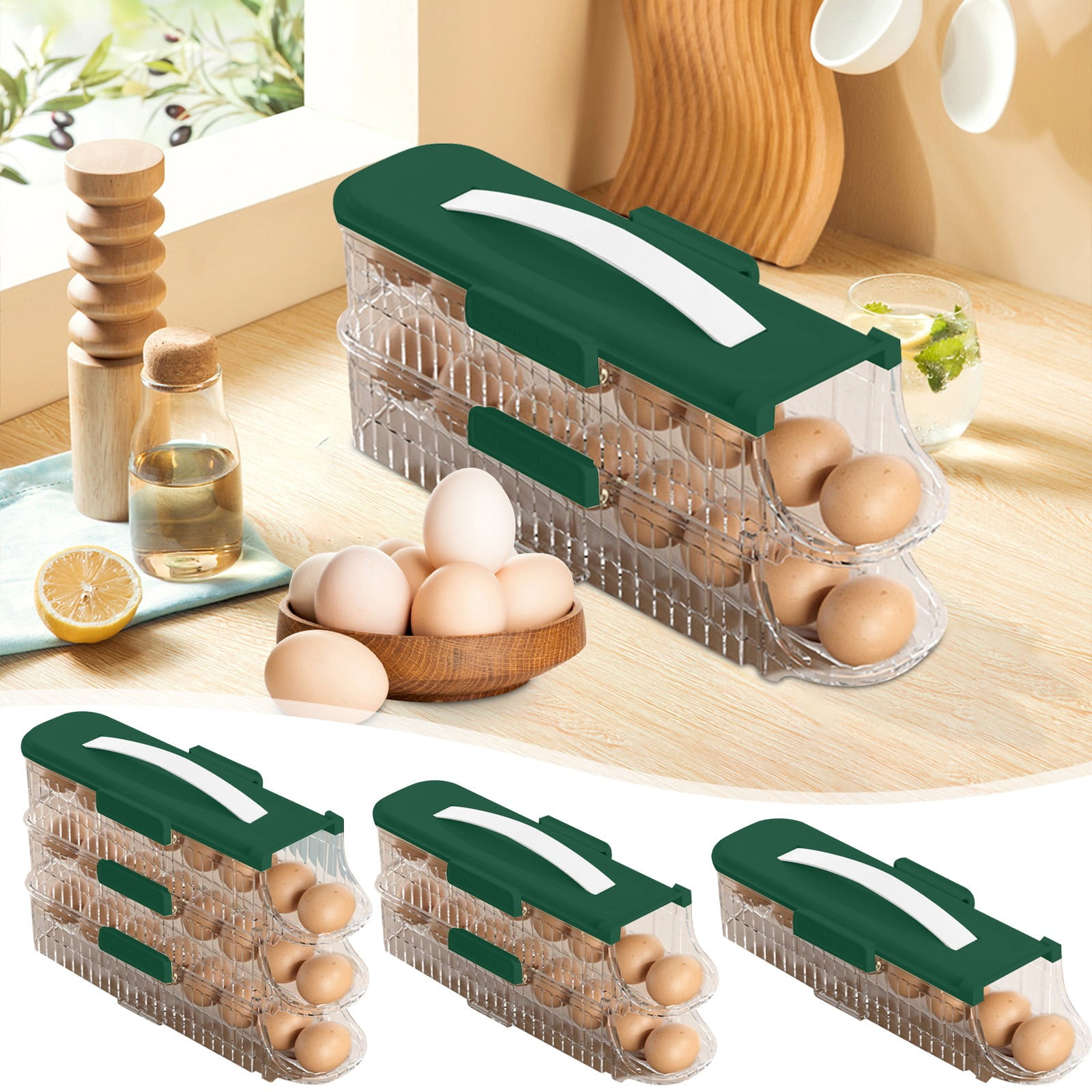 Incredible Savings, Refrigerator Door Storage Rack, Portable Stackable ...