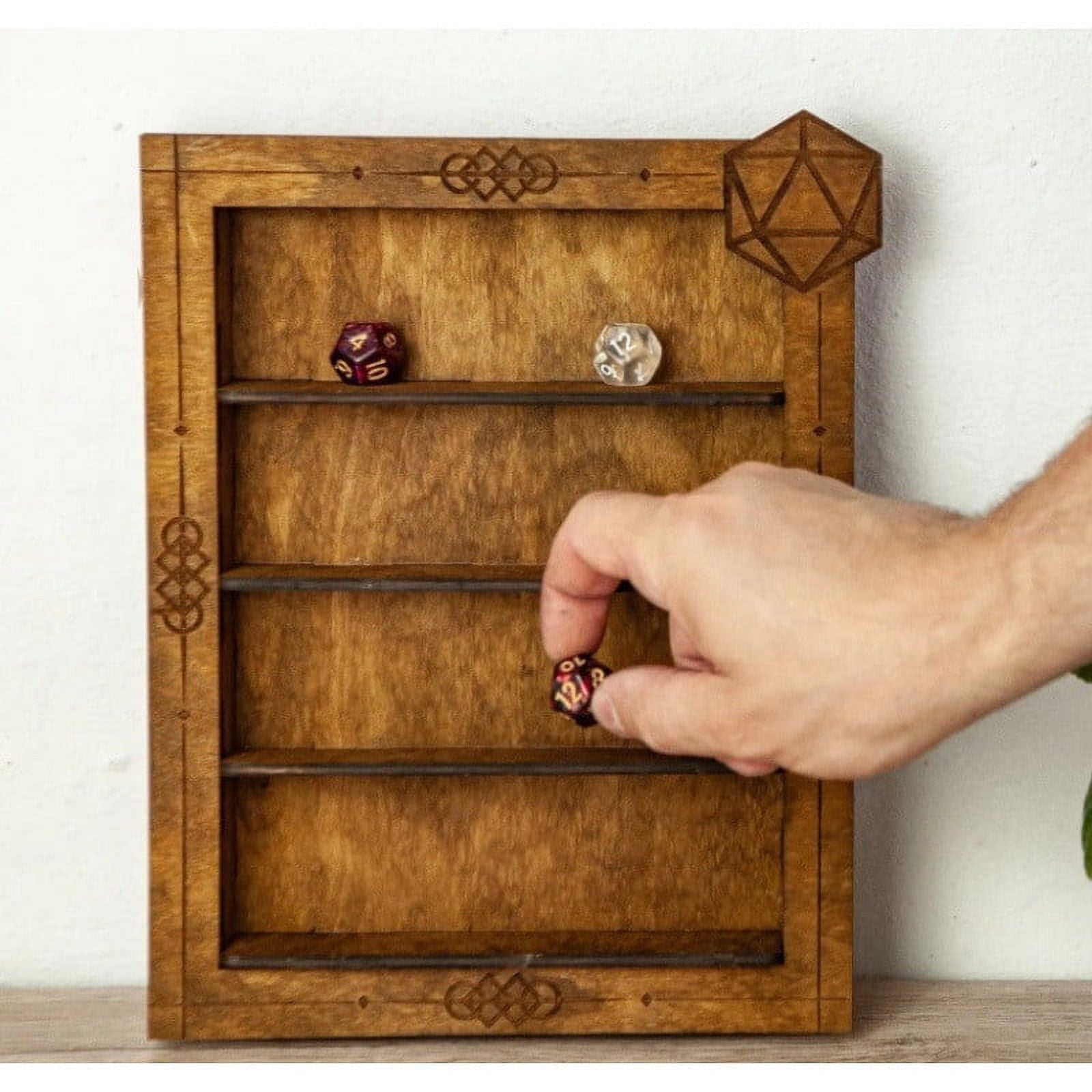 Incredible Savings, Wooden Dice Display Rack, Creative Tabletop Storage ...