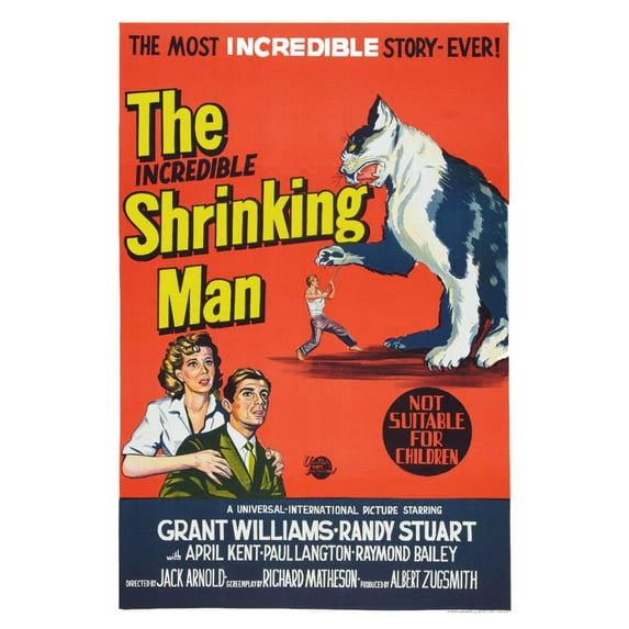 Incredible Shrinking Man Movie Poster 12x16 Print on Metal Sign 12in x ...