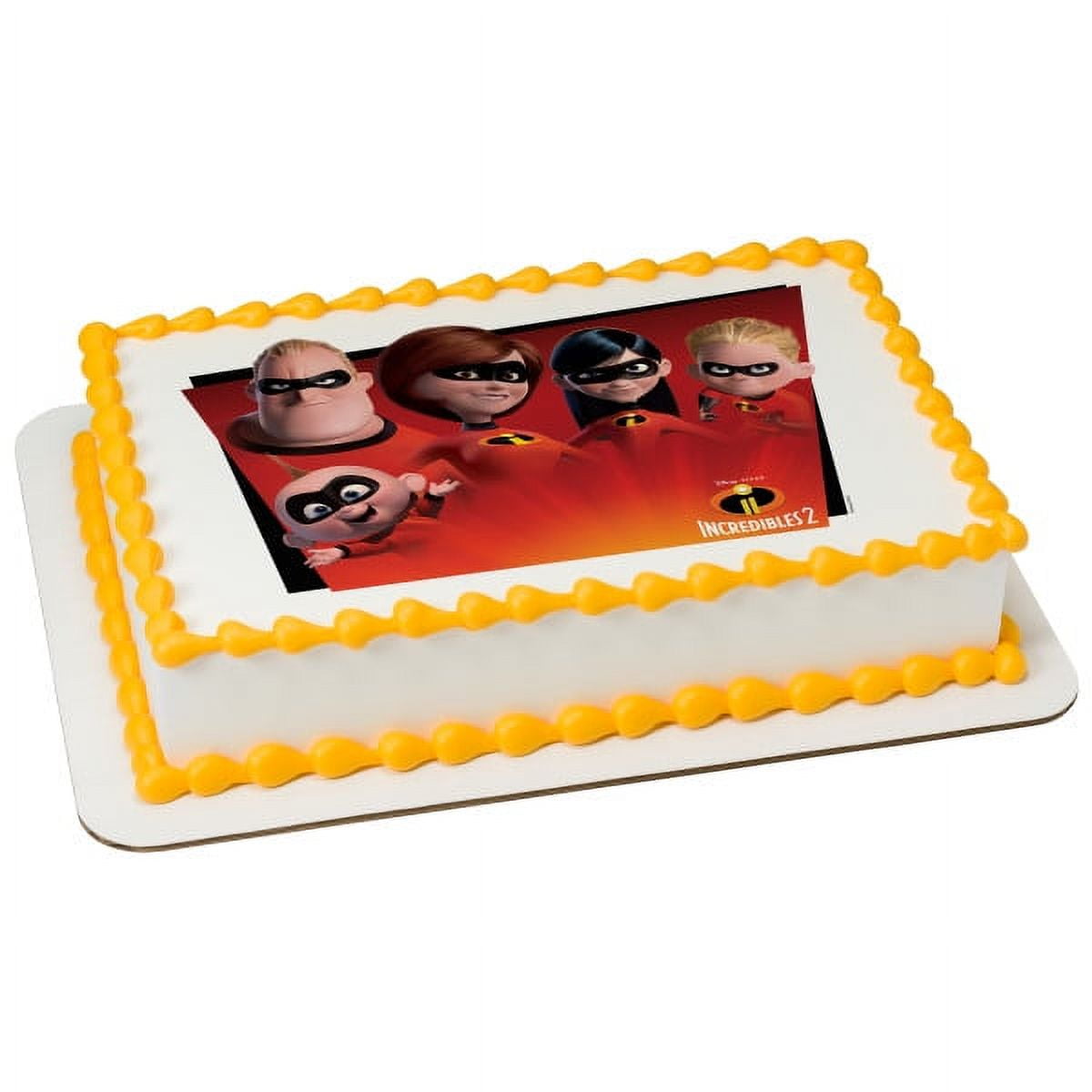 Incredibles 2 Favorite Super Hero Family Edible Cake Topper Image 1/4 ...