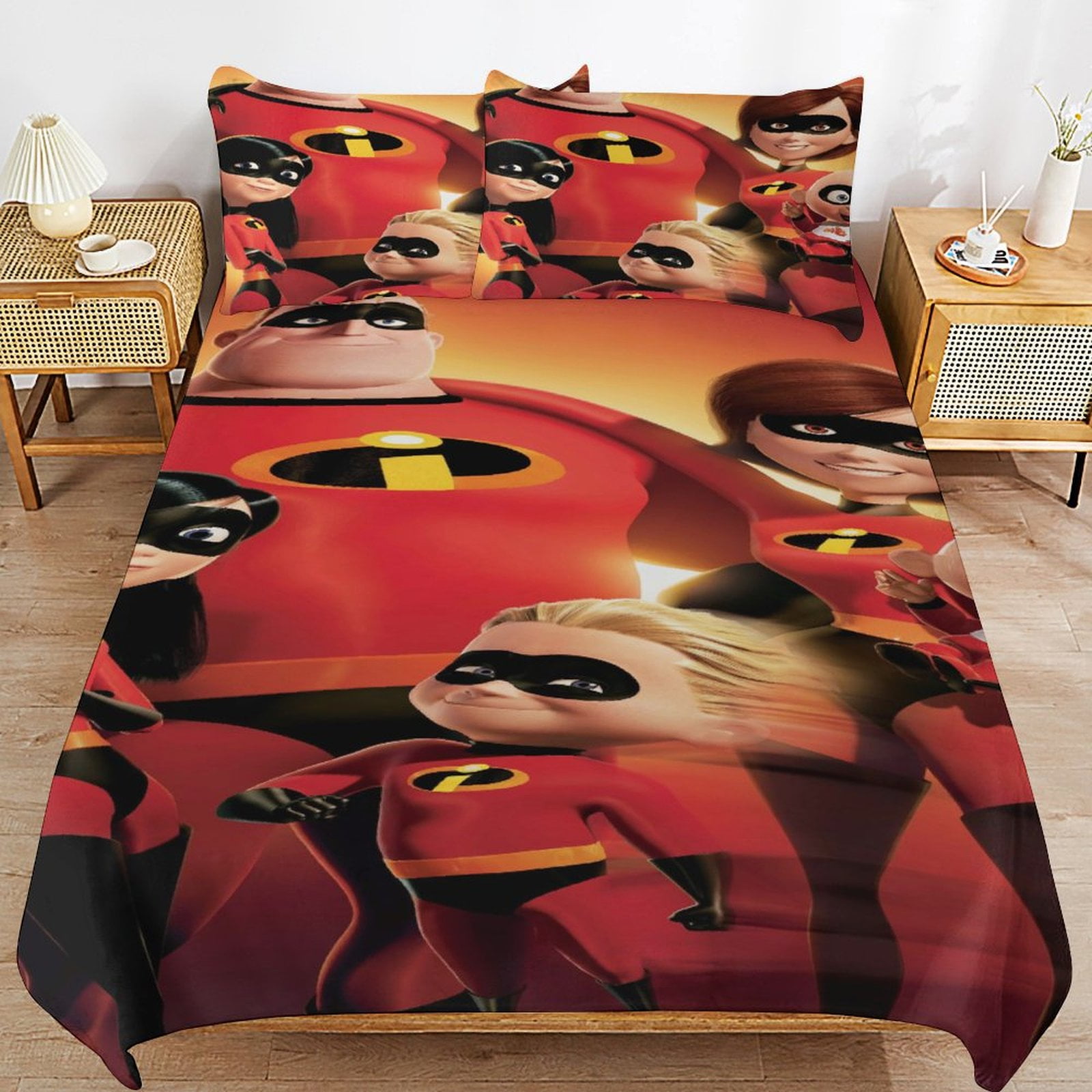 The Incredibles Cartoon Bedding Sets Ultra Soft Skin-Friendly Duvet ...