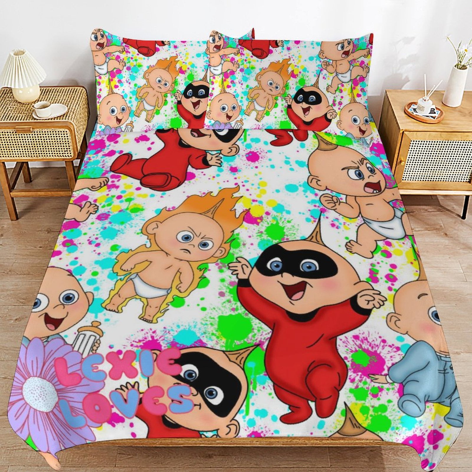 The Incredibles Cartoon Bedding Sets Ultra Soft Skin-Friendly Duvet ...