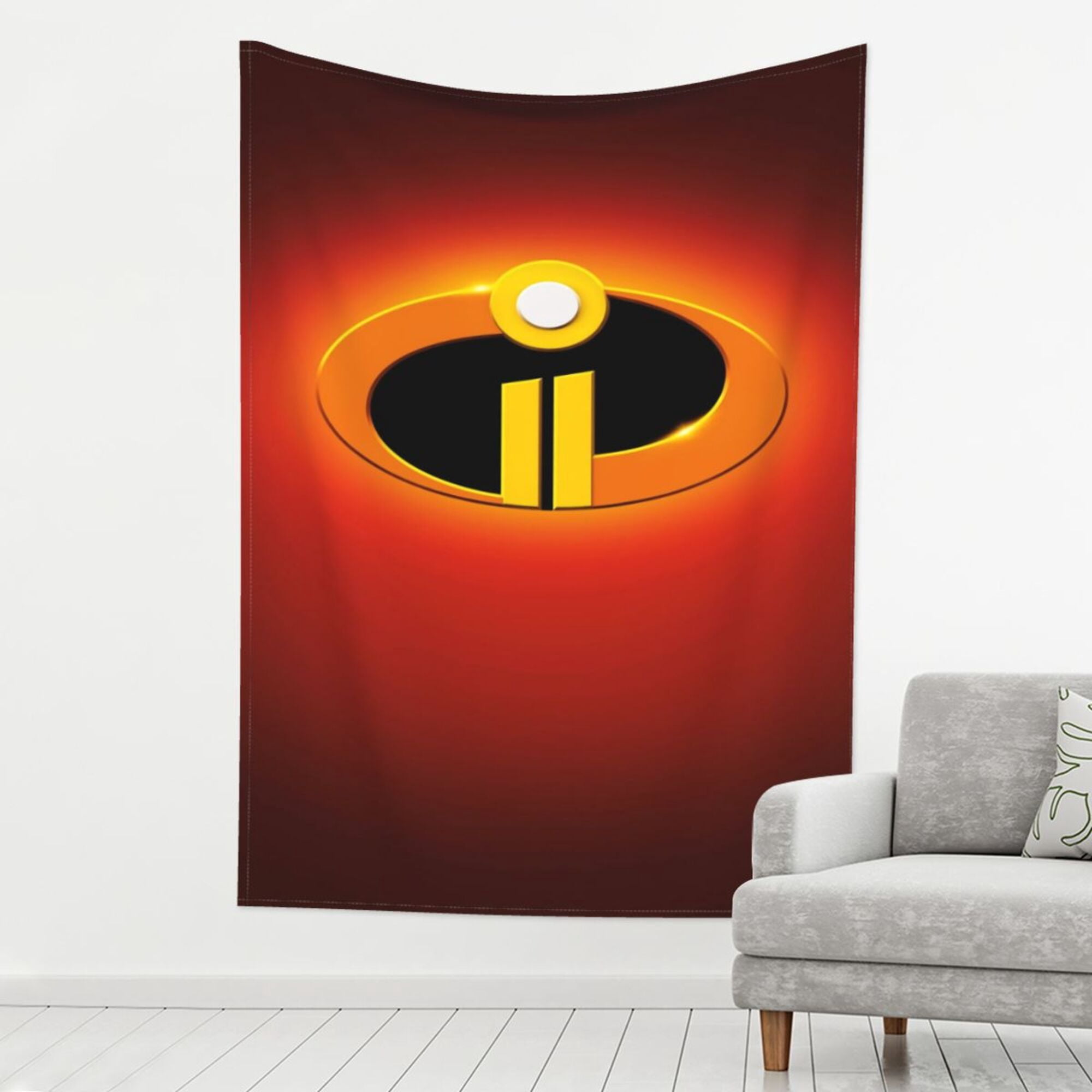 The Incredibles Tapestry Cartoon Print Wall Art Hanging Tapestry Anime ...