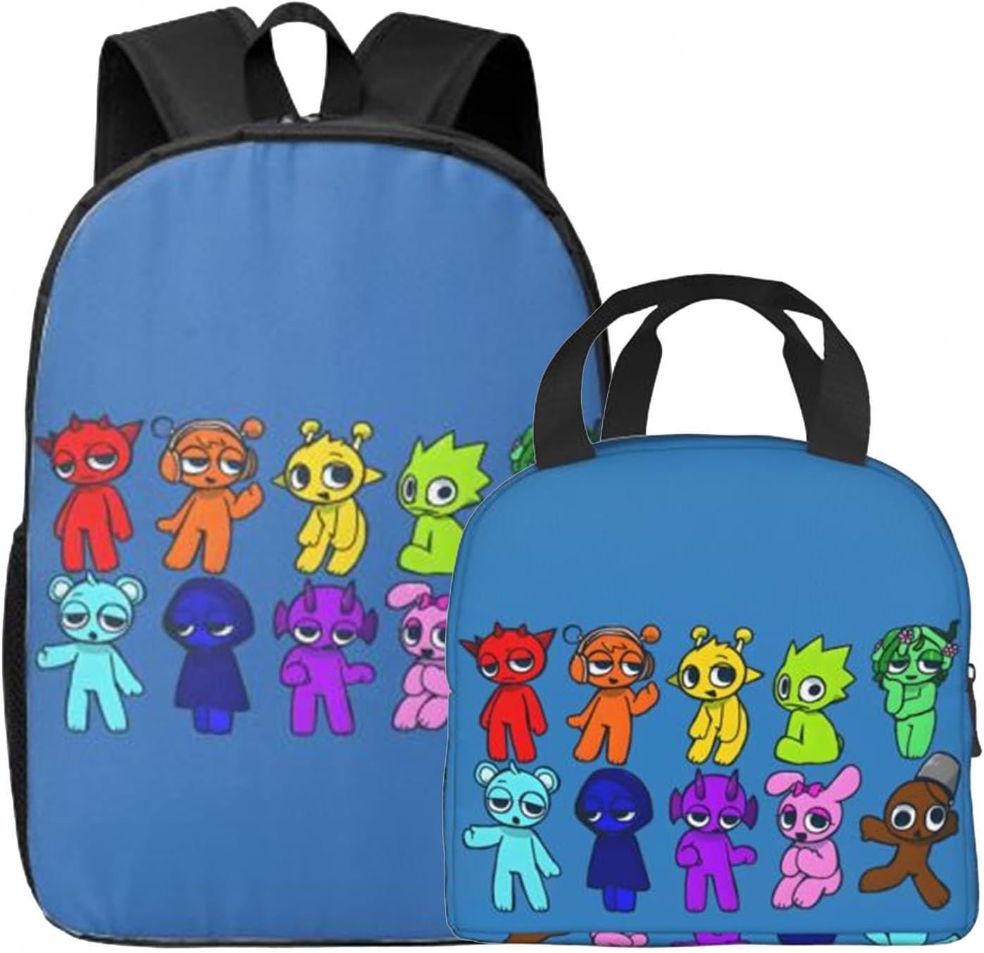 Incredibox Cartoon Sprunki Backpacks Lightweight Daily Casual Laptop ...