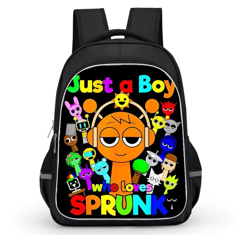 Incredibox Schoolbag Sprunki Backpack Double-layer Sprunki Backpack Mochila Bag Sprunki Backpack ...