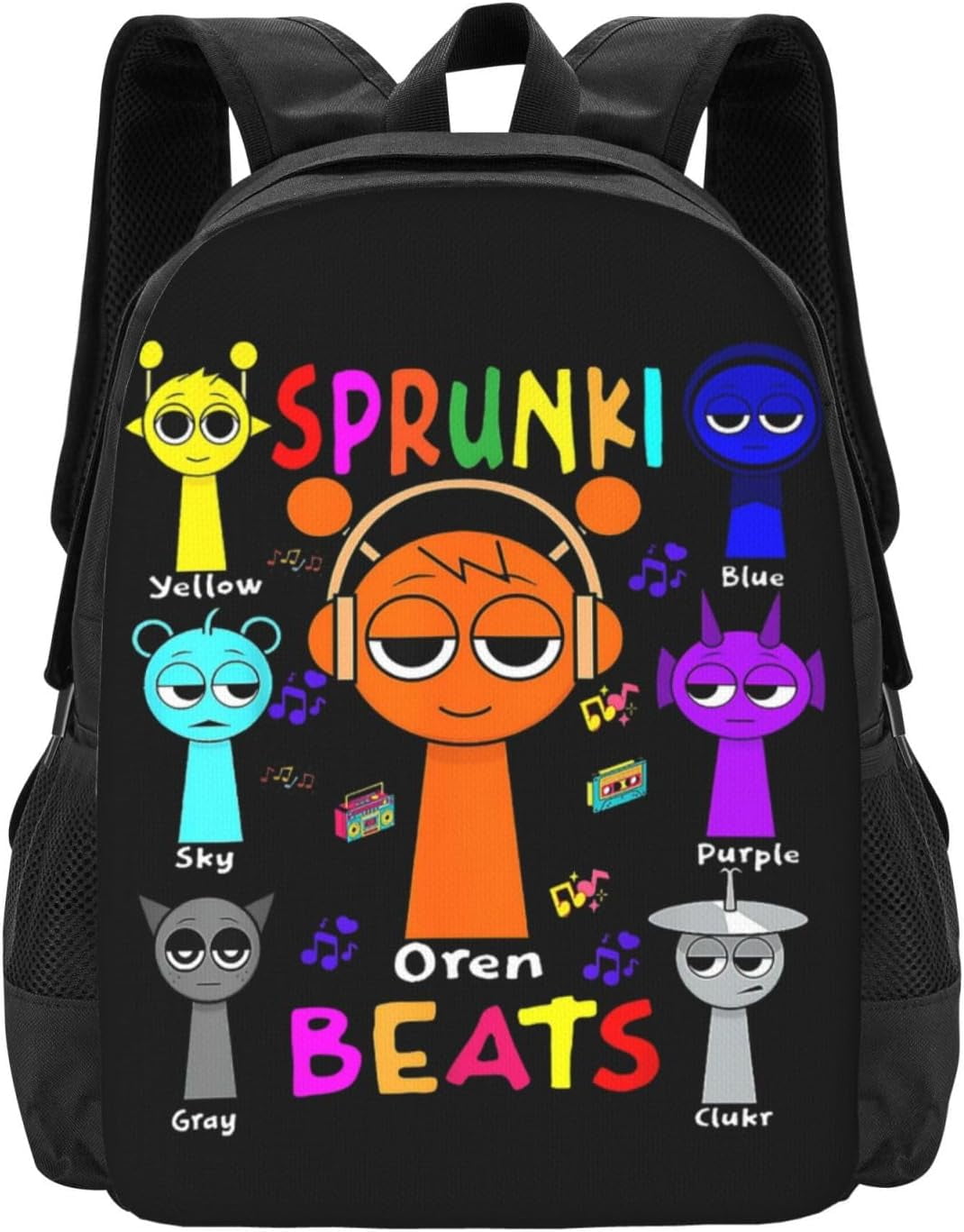 Incredibox Sprunki Backpack Lightweight Large Capacity Laptop Backpacks ...