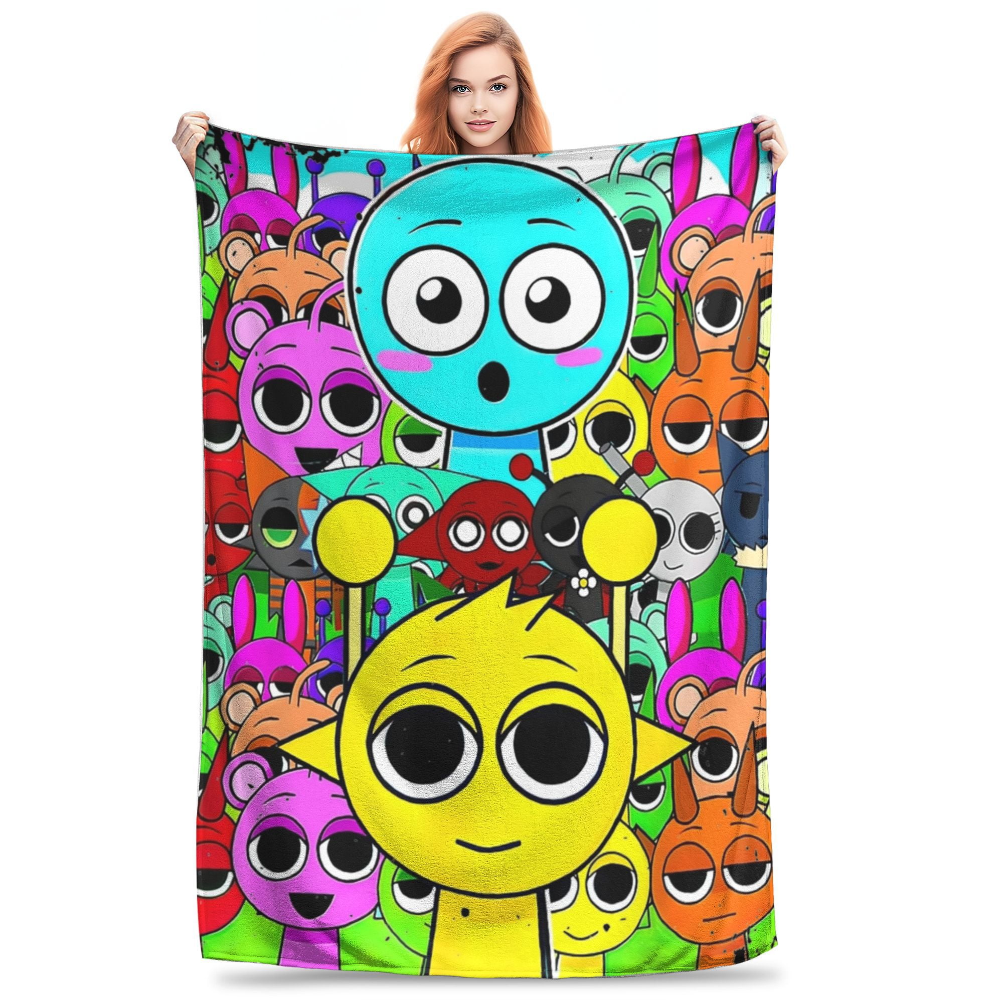 Incredibox Sprunki Blanket Flannel All Season Horror Game Multi ...