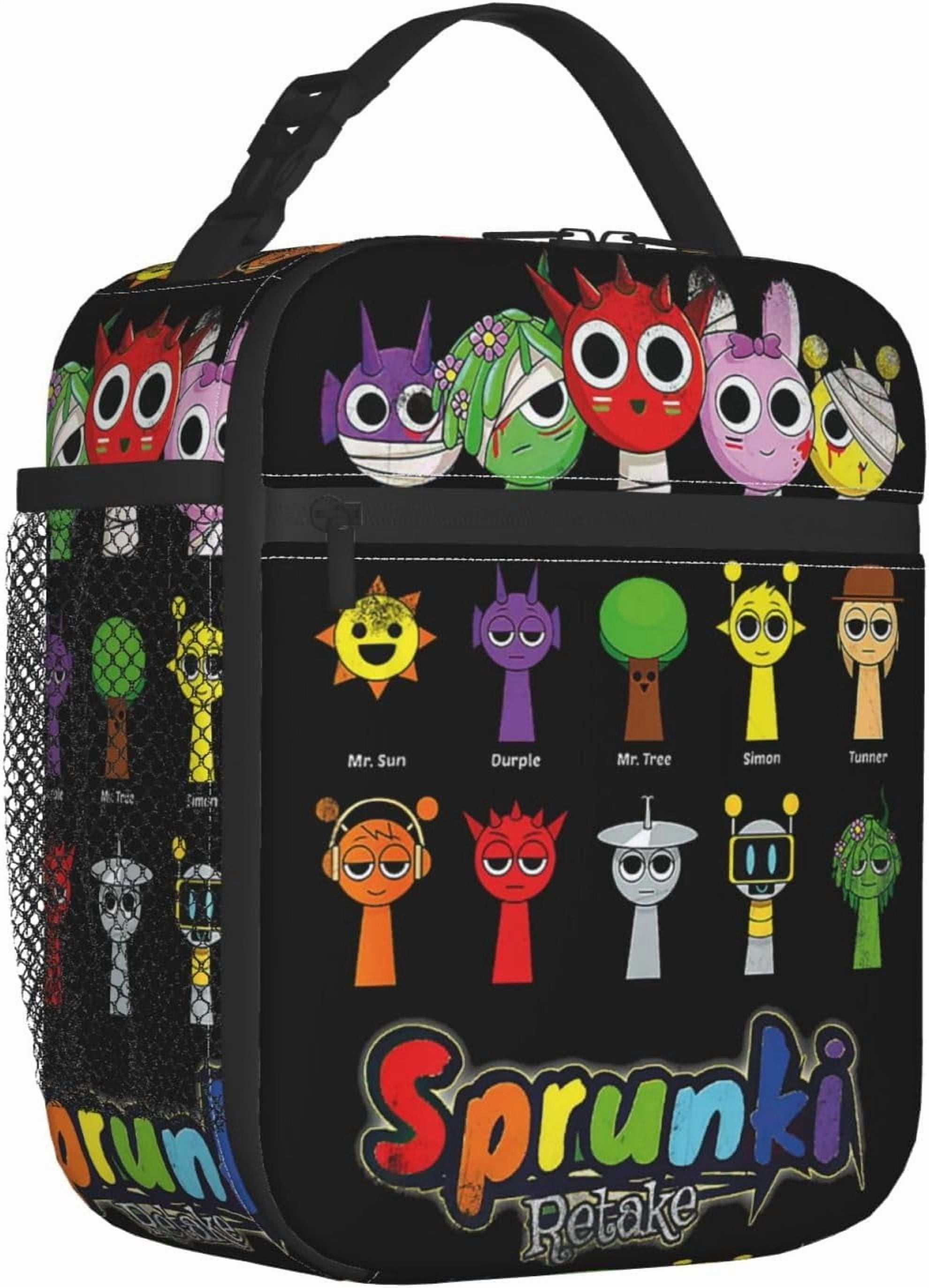 Incredibox Sprunki Lunch Box Portable Lnsulation Insulated Lunch Bag ...
