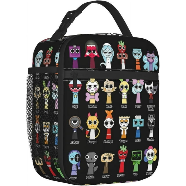 Incredibox Sprunki Lunch Box Portable Lnsulation Insulated Lunch Bag ...