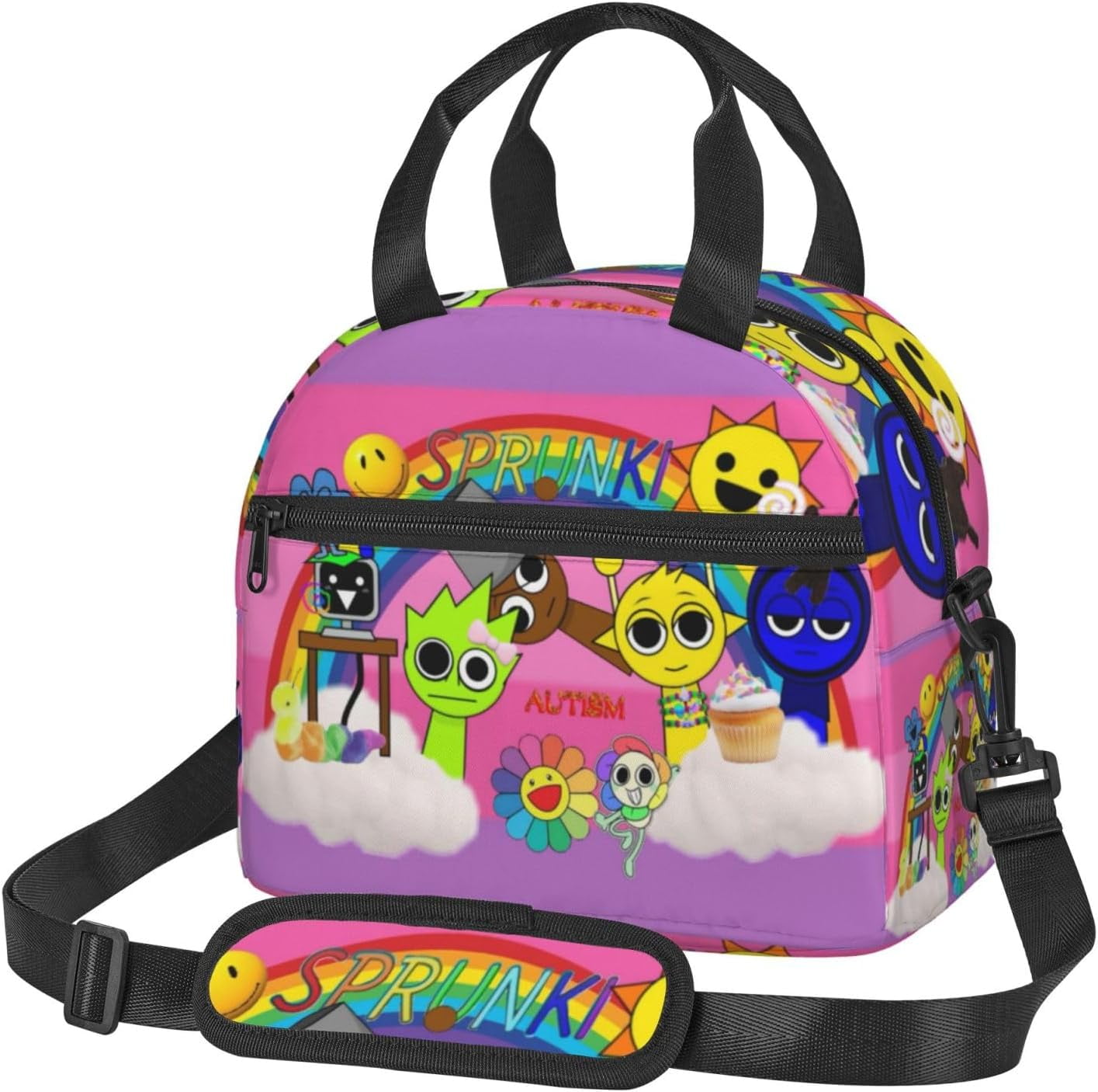 Incredibox Sprunki Lunch Box Portable Lnsulation Multifunctional Lunch ...