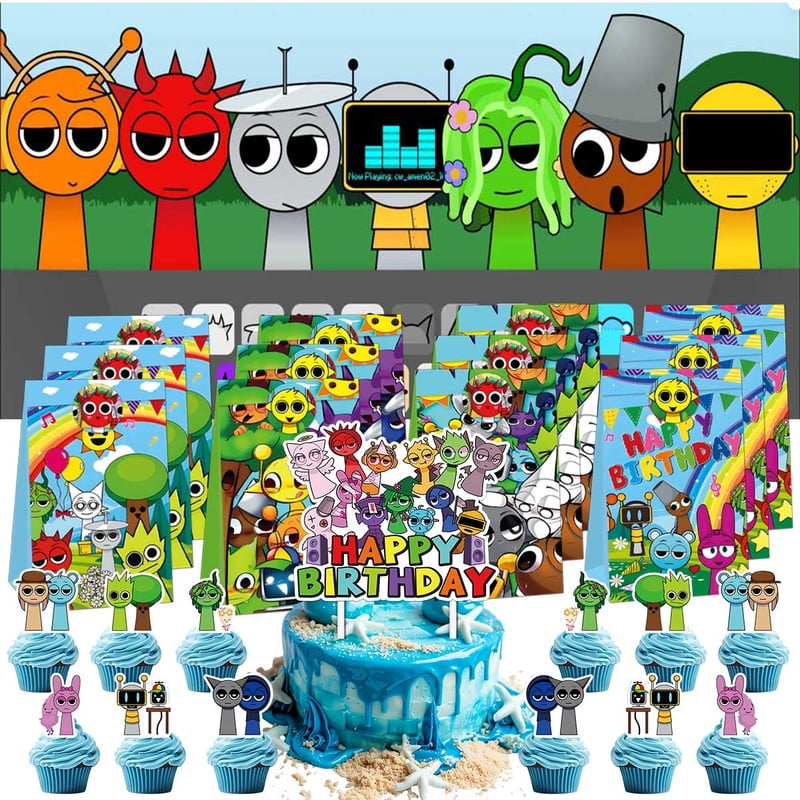Incredibox Sprunki Party Favor Bags Goodie Treat Candy Supplies ...