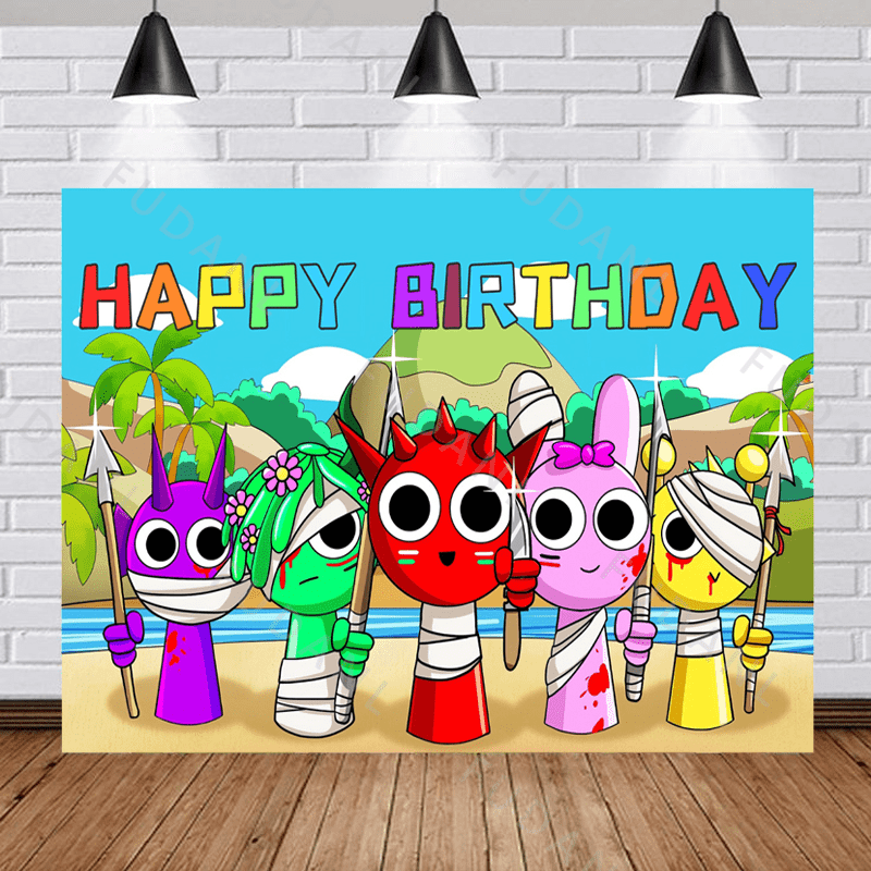 Incredibox-Sprunki Rhythm Box Backdrop – Musical Theme Party Decor ...