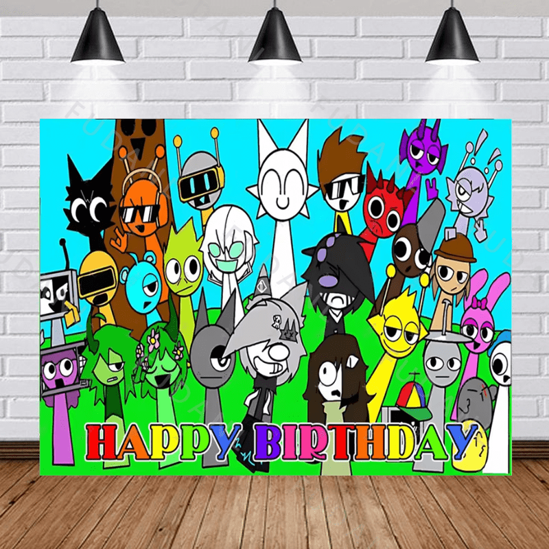 Incredibox-Sprunki Rhythm Box Backdrop – Musical Theme Party Decor ...