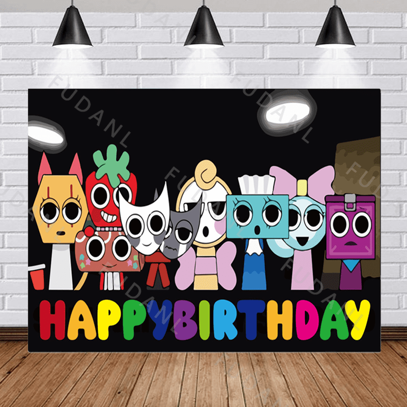 Incredibox-Sprunki Rhythm Box Backdrop – Musical Theme Party Decor ...