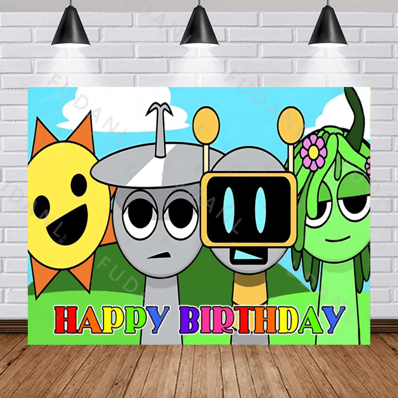 Incredibox-Sprunki Rhythm Box Backdrop – Musical Theme Party Decor ...