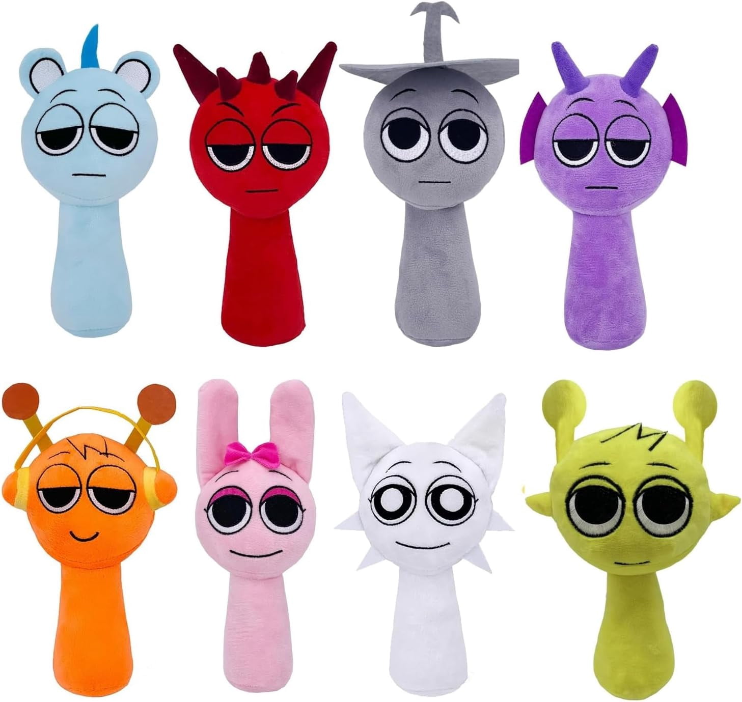 Incredibox Sprunki Soft Plush Toys 8 Inch – Adorable Yet Creepy Stuffed ...