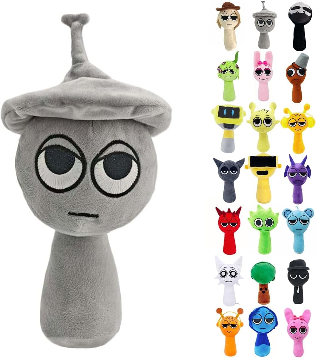 Incredibox Sprunki Toys, 7.8" Clukr Plush Dolls, Sprunki Game Plush ...