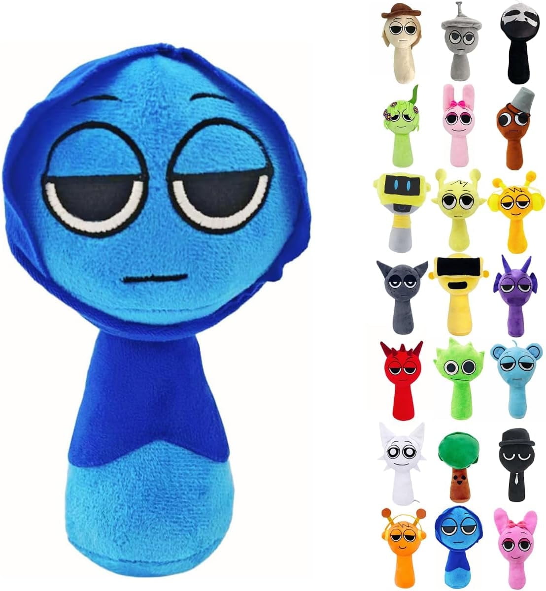 Incredibox Sprunki Toys, 7.8" Jevin Plush Dolls, Sprunki Game Plush ...