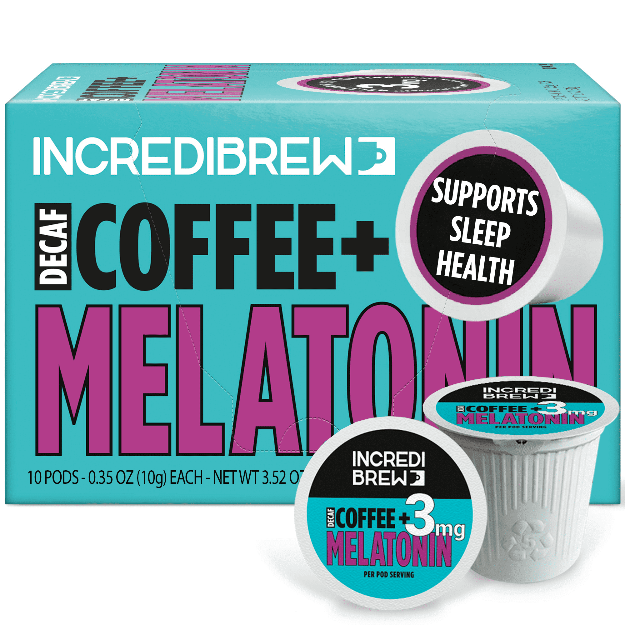 Incredibrew Decaffeinated Coffee Pods, Keurig Compatible, 10 Count ...