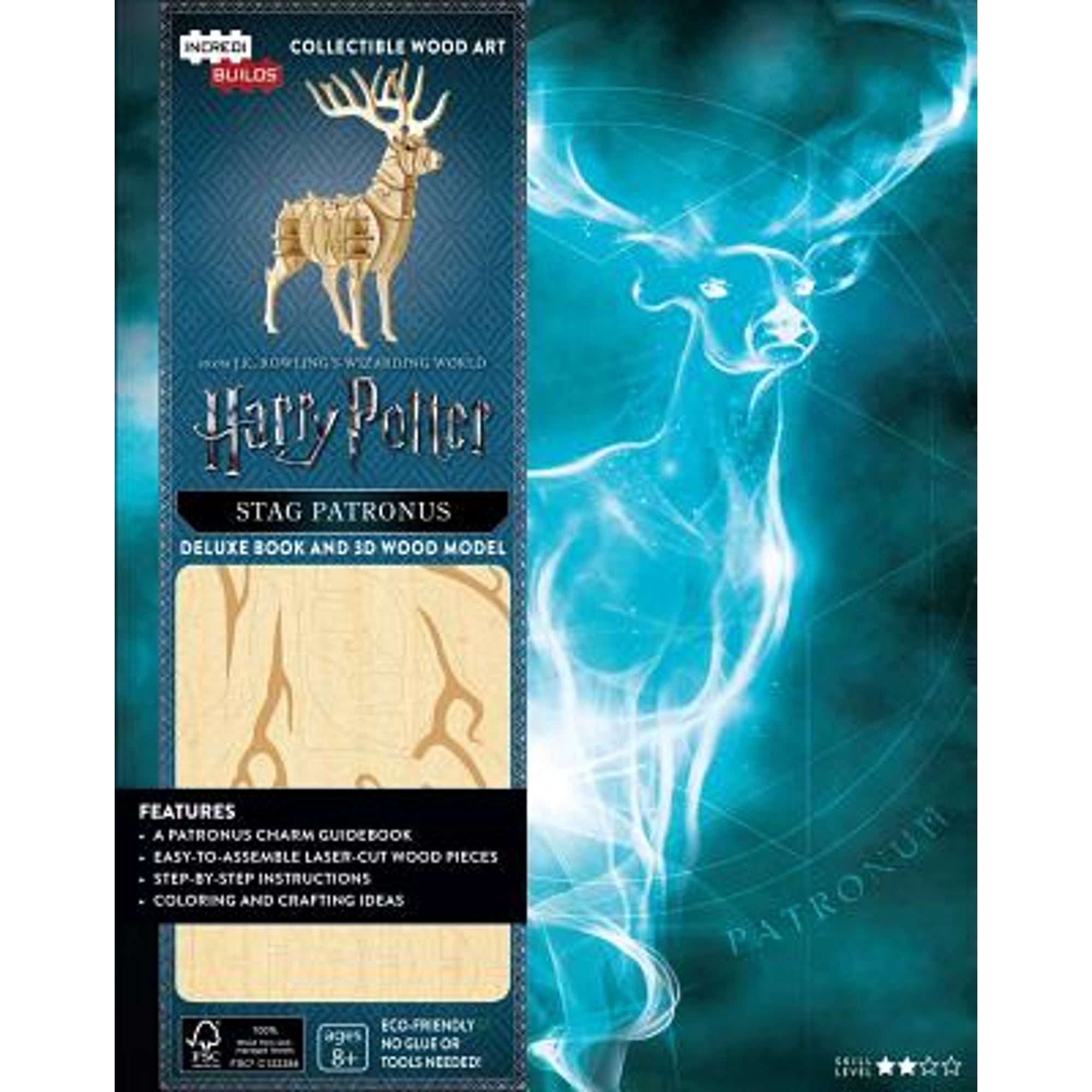 Pre-Owned Incredibuilds: Harry Potter: Stag Patronus Deluxe Book and ...
