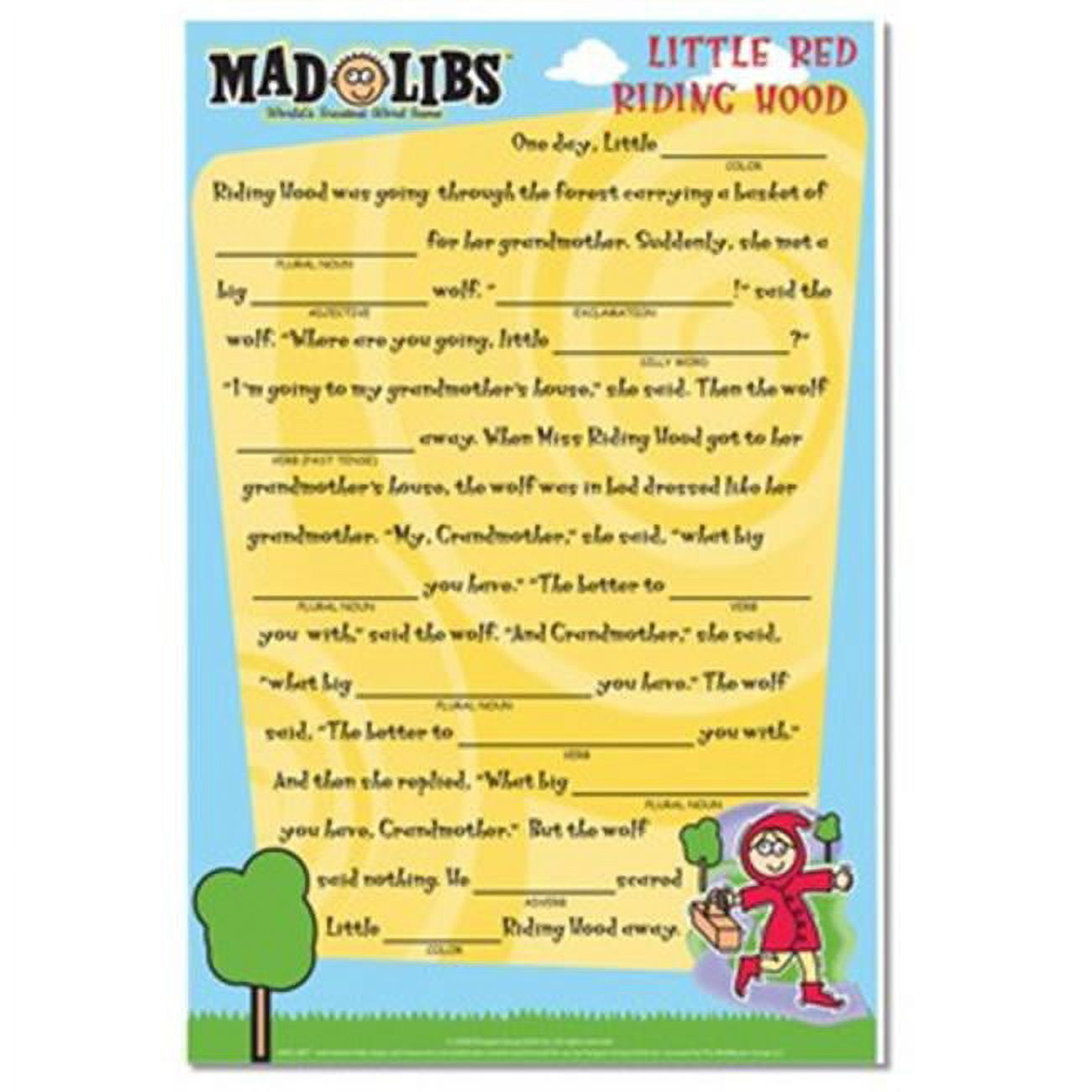 Incrediline W-0013-2436 Mad Libs Little Red Riding Hood Mural ...