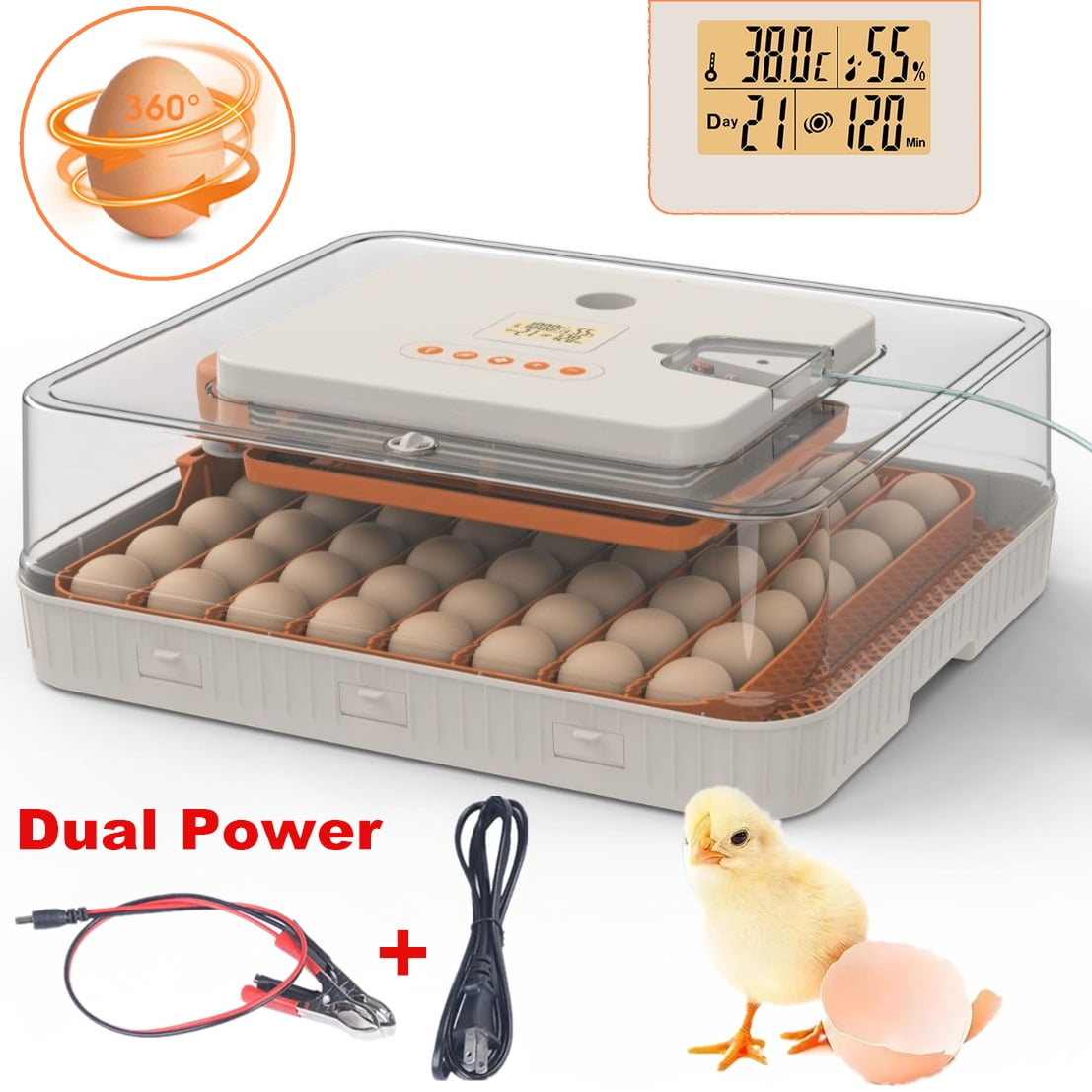 Incubator for Hatching Eggs - 56 Eggs Incubator with Automatic Egg ...