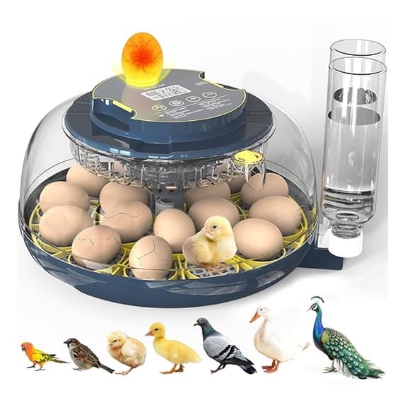 Incubators for Hatching Eggs, 18 Eggs Incubator with Egg Candler, Auto ...