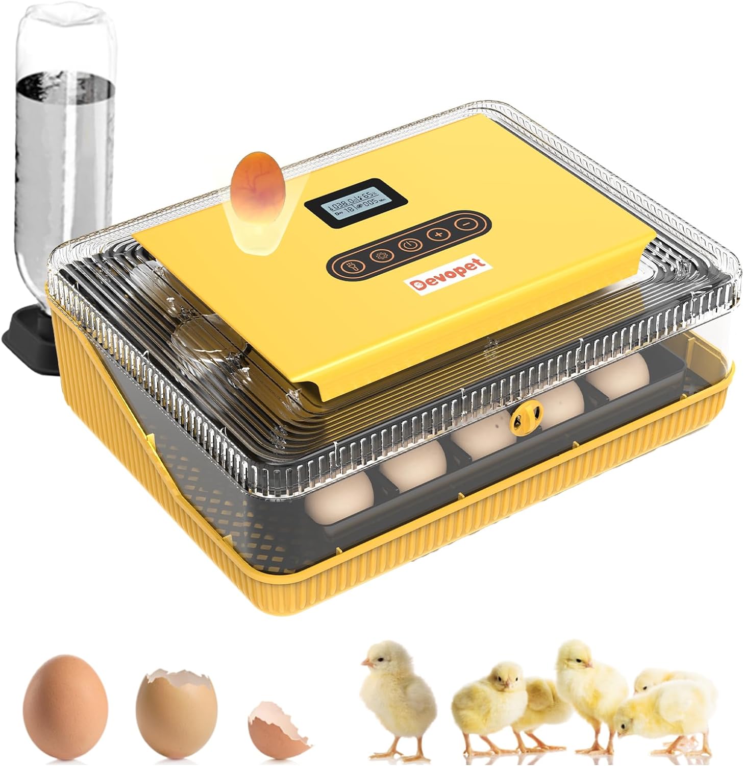 Incubators for Hatching Eggs, 25 Eggs Incubator with Automatic Egg Turning and Humidity Control ...
