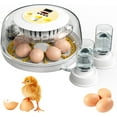 Incubators for Hatching Eggs, 8-16 Egg Incubator with Automatic Egg ...