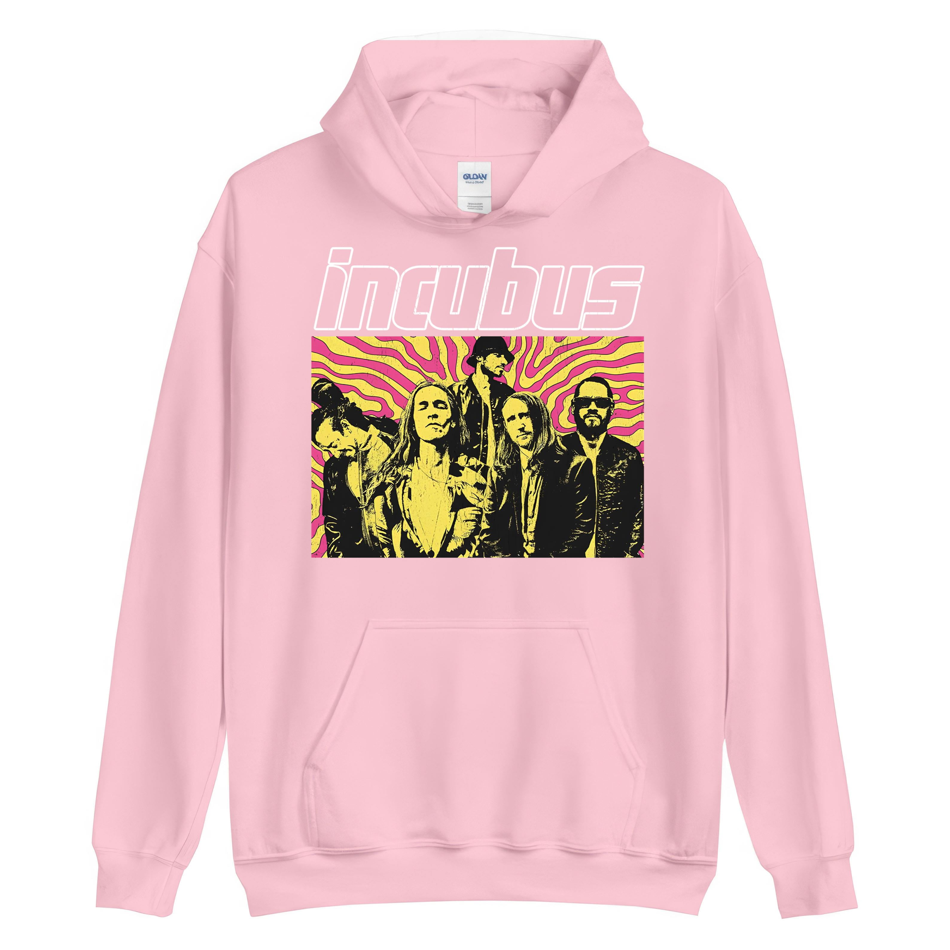 Incubus Groovy Neon Band Photo Men's T Shirt Rock Music Tour Merch ...