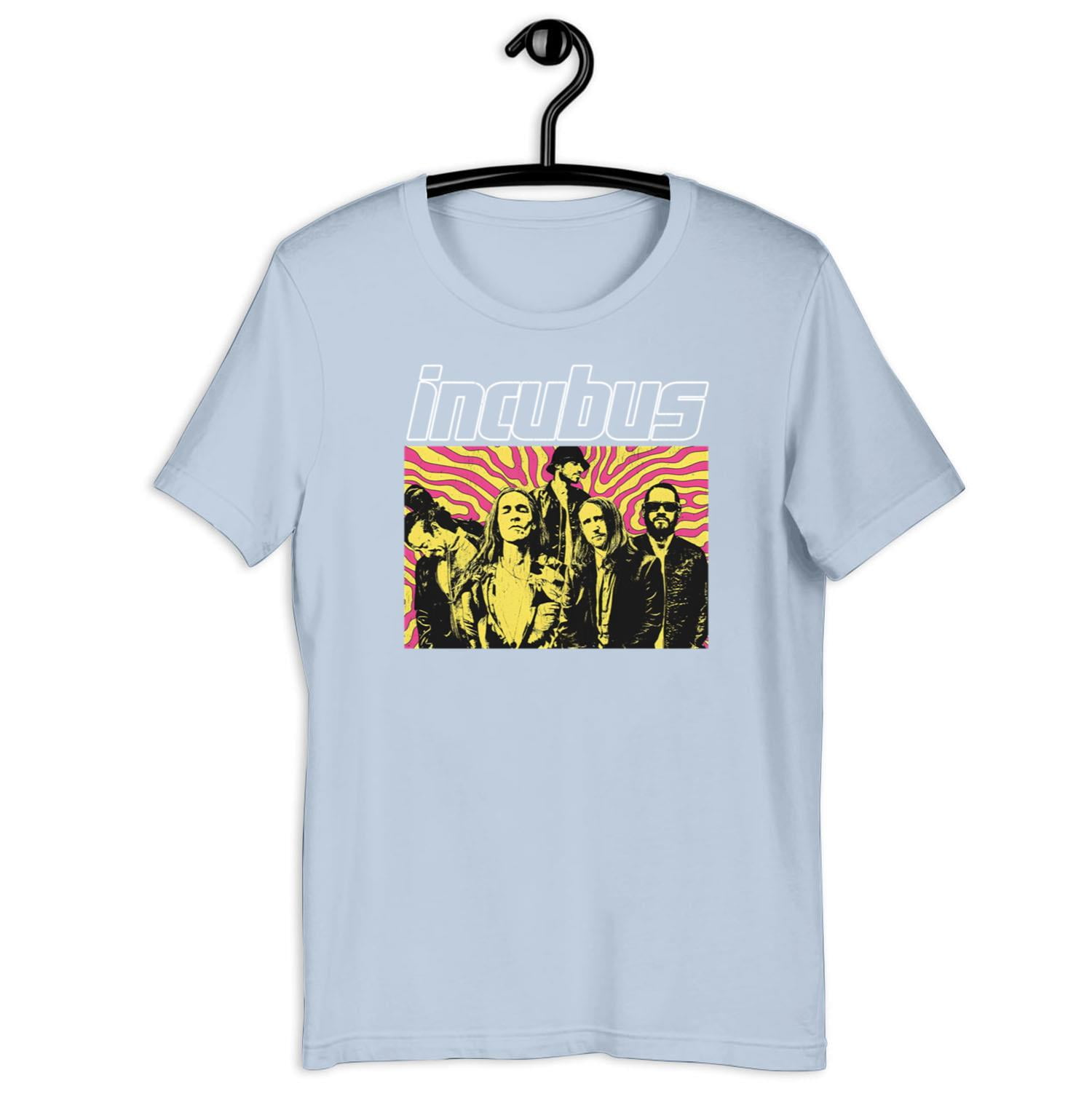 Incubus Groovy Neon Band Photo Men's T Shirt Rock Music Tour Merch ...