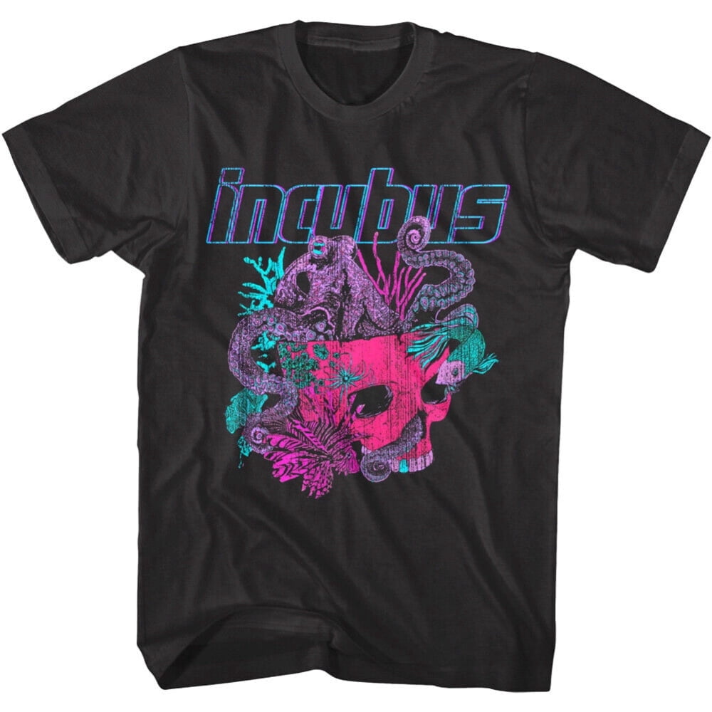 Incubus Octopus Skull Logo Men'S T Shirt Alt Rock Band Concert Tour ...