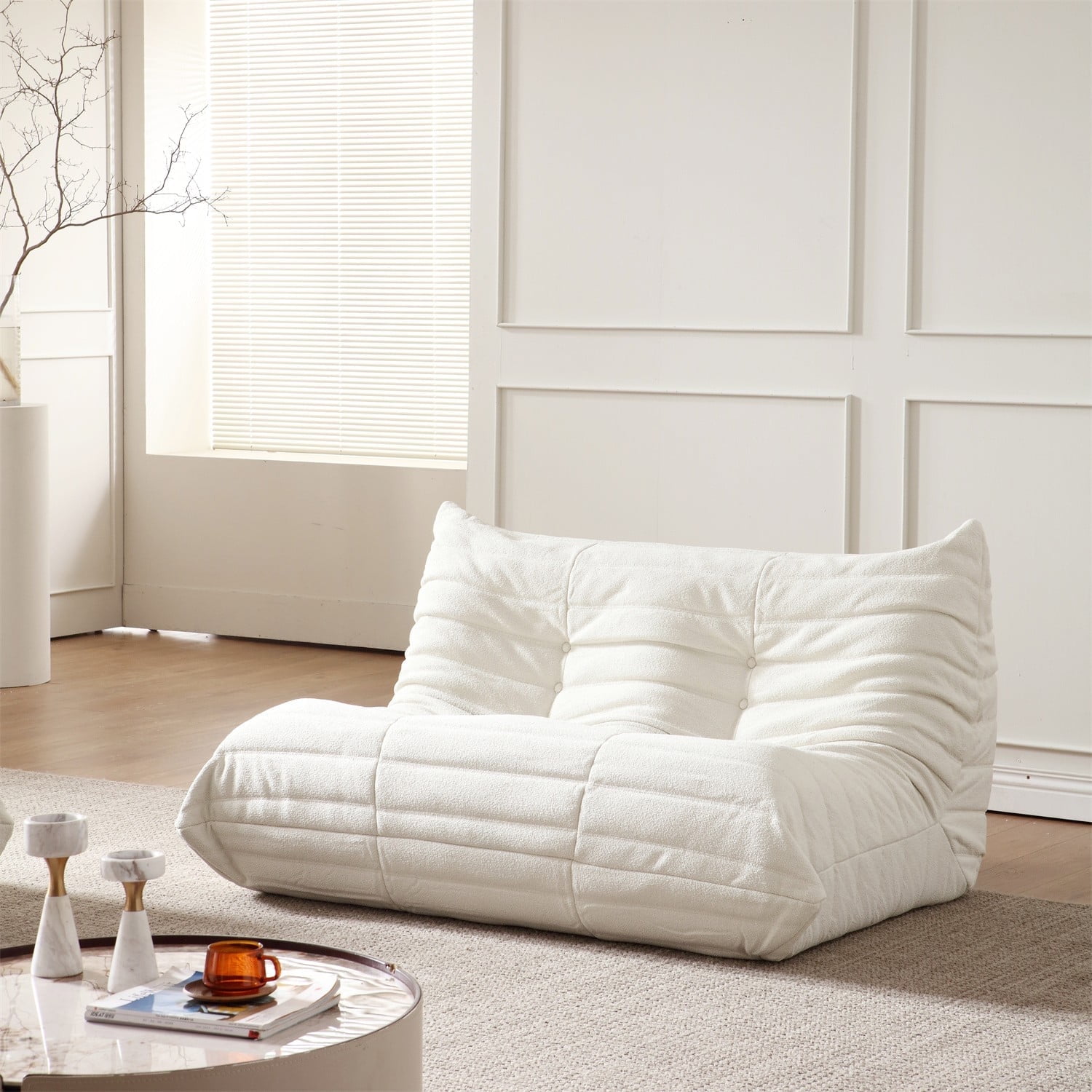 Indecor Home 51.5" Comfortable Lazy Sofa Togo Couch for Living Room ...