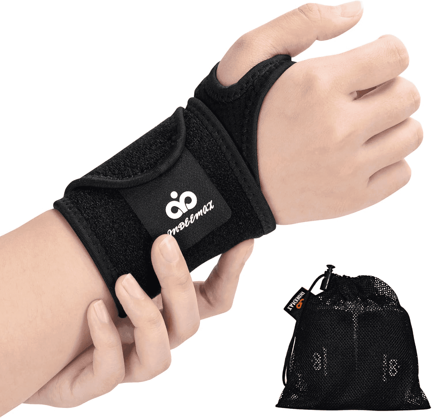 Indeemax 2 Pack Copper Carpal Tunnel Wrist brace, Compression Wrist ...