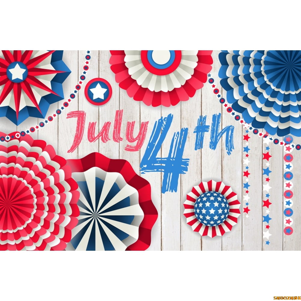 Indepdce Day Backdrop for 4th of July Party American Flag National ...