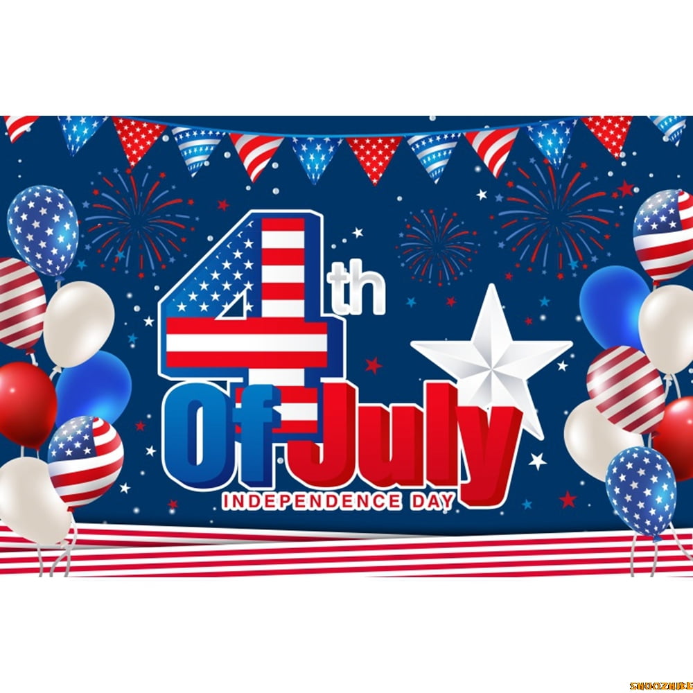 Indepdce Day Backdrop for 4th of July Party American Flag National ...