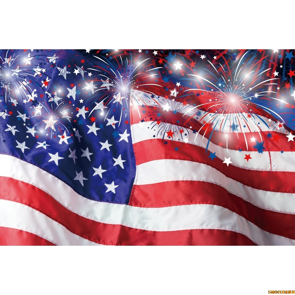 Indepdce Day Backdrop for 4th of July Party American Flag National ...