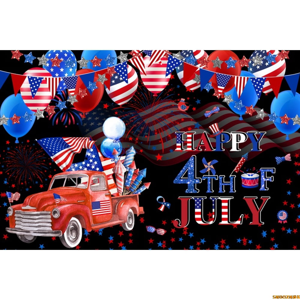 Indepdce Day Backdrop for 4th of July Party American Flag National ...